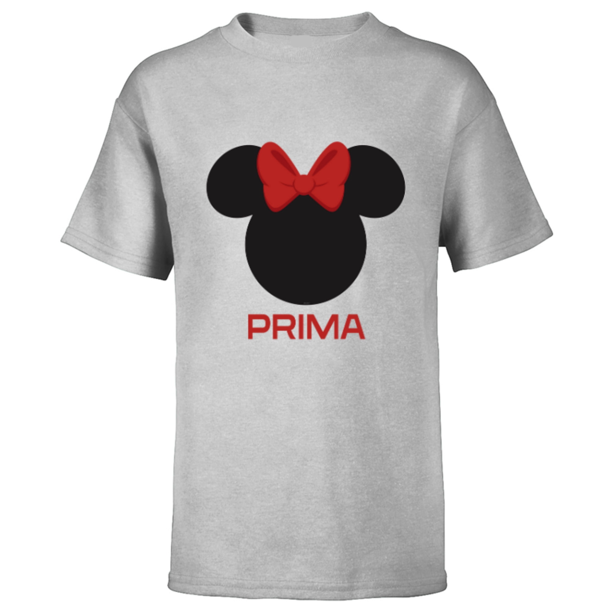 Disney Minnie Mouse Red Bow Icon Prima Familia Spanish- Short Sleeve T ...
