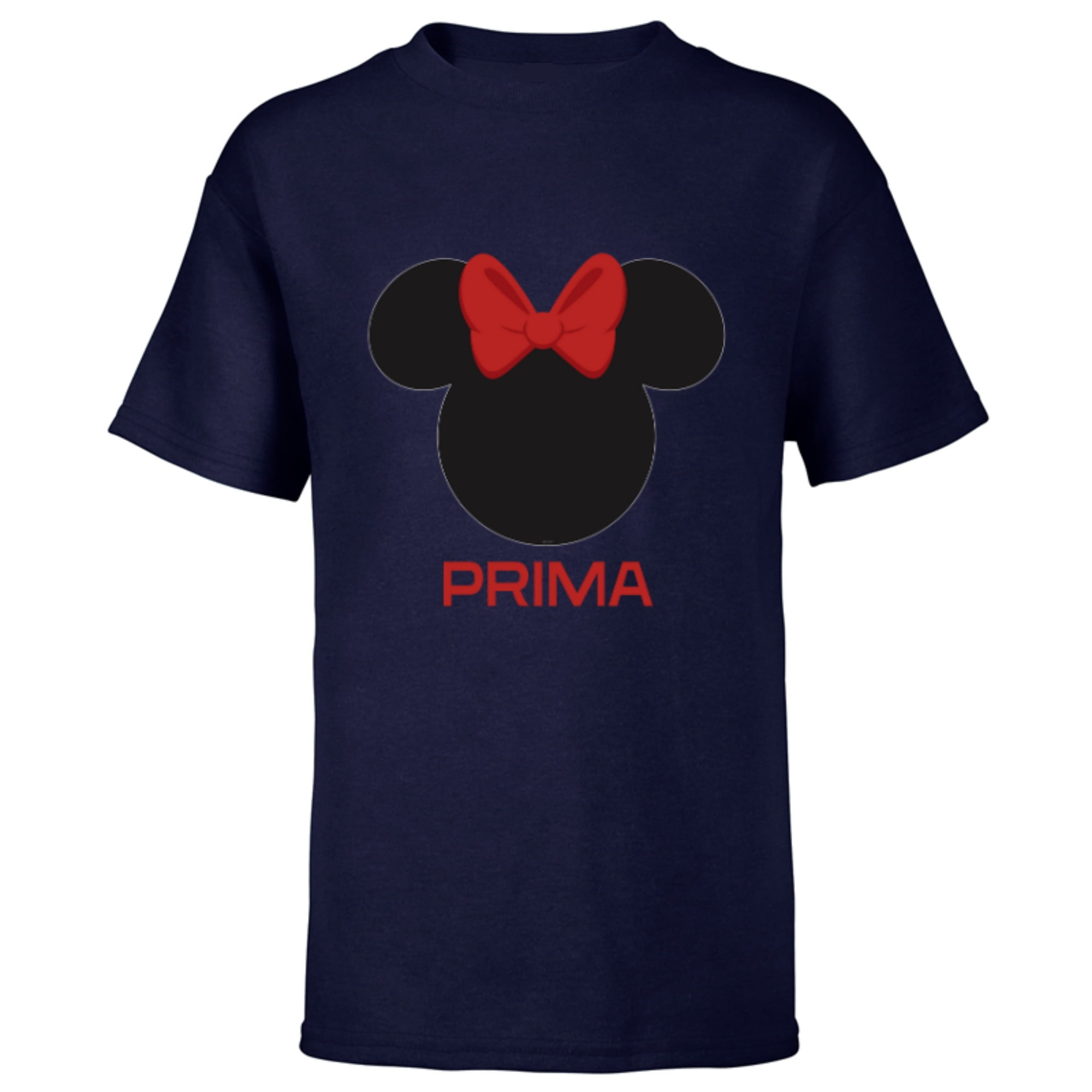 Disney Minnie Mouse Red Bow Icon Prima Familia Spanish- Short Sleeve T ...