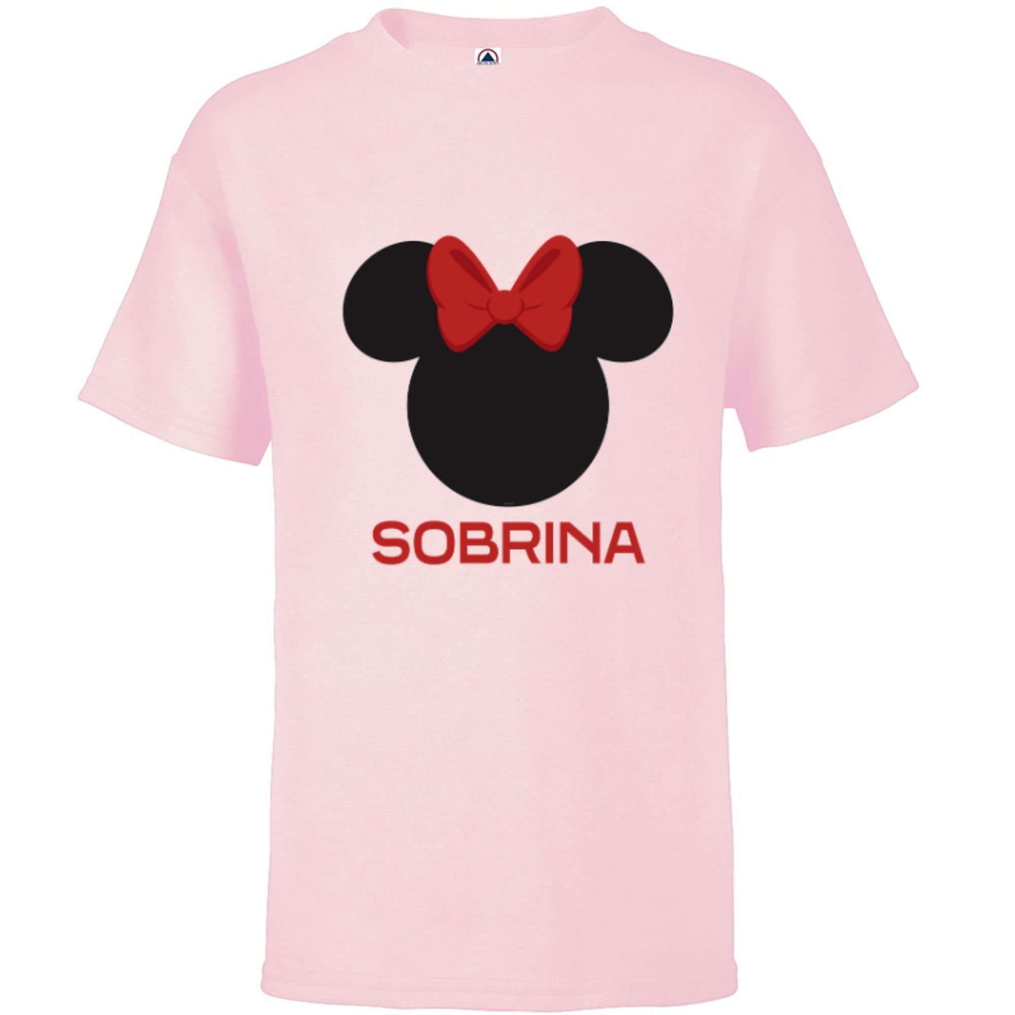 Disney Minnie Mouse Red Bow Icon Sobrina Familia Spanish- Short Sleeve ...