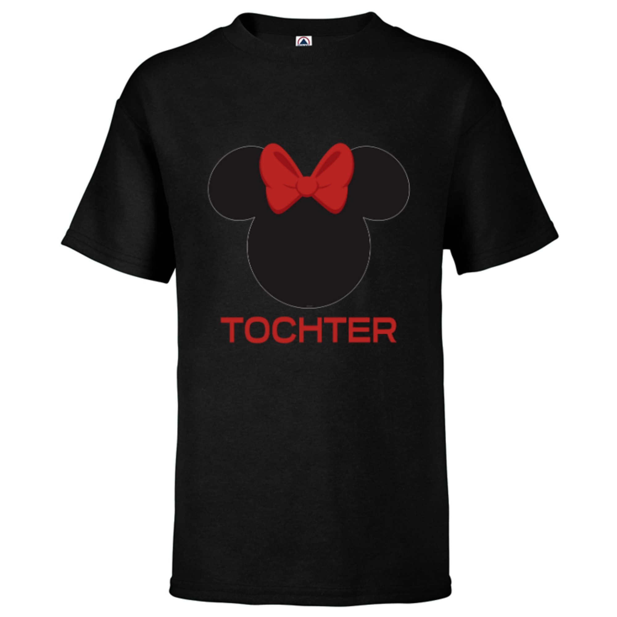 Disney Minnie Mouse Red Bow Icon Tochter Family German- Short Sleeve T ...