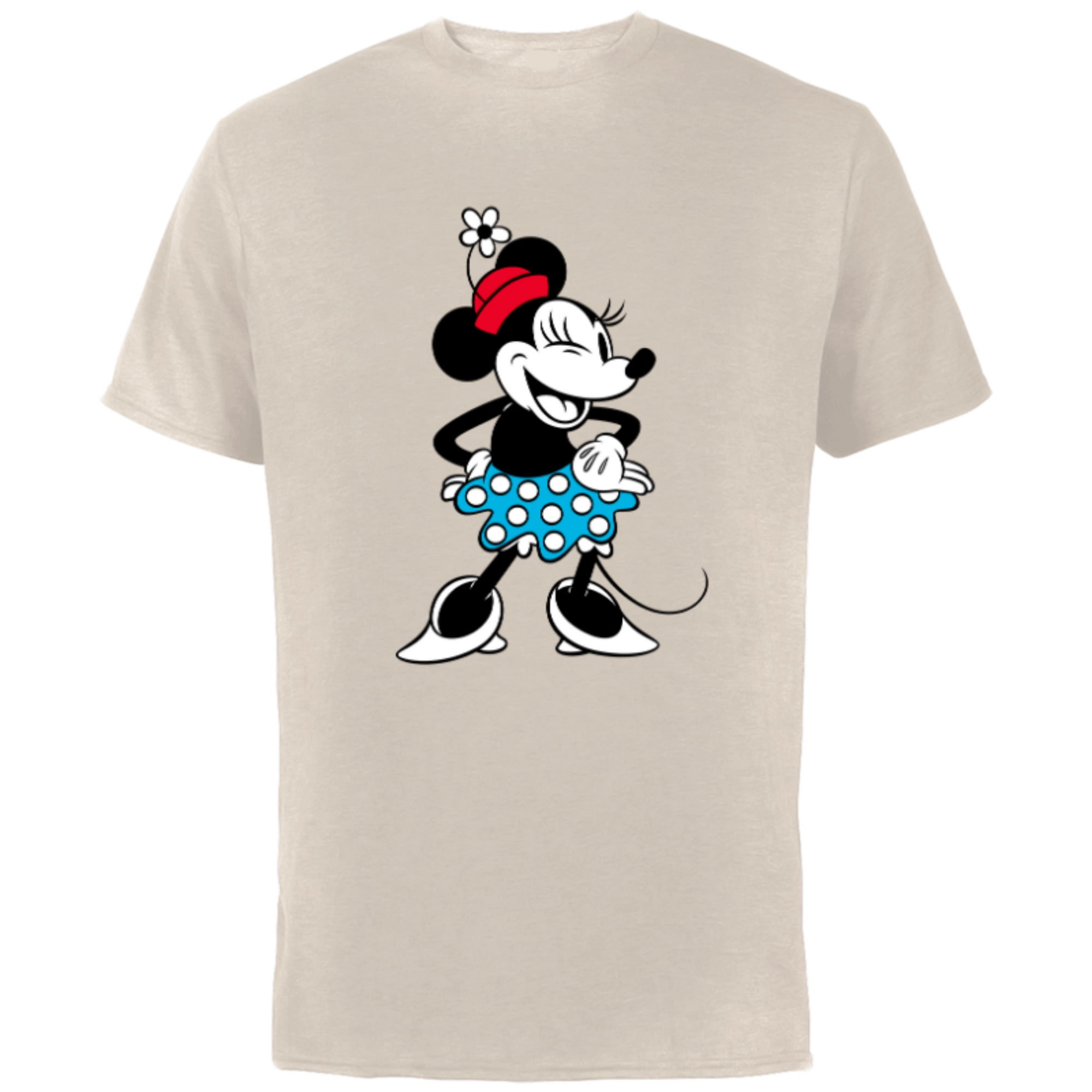 Disney Minnie Mouse Sassy Wink - Short Sleeve Cotton T-Shirt for Adults ...