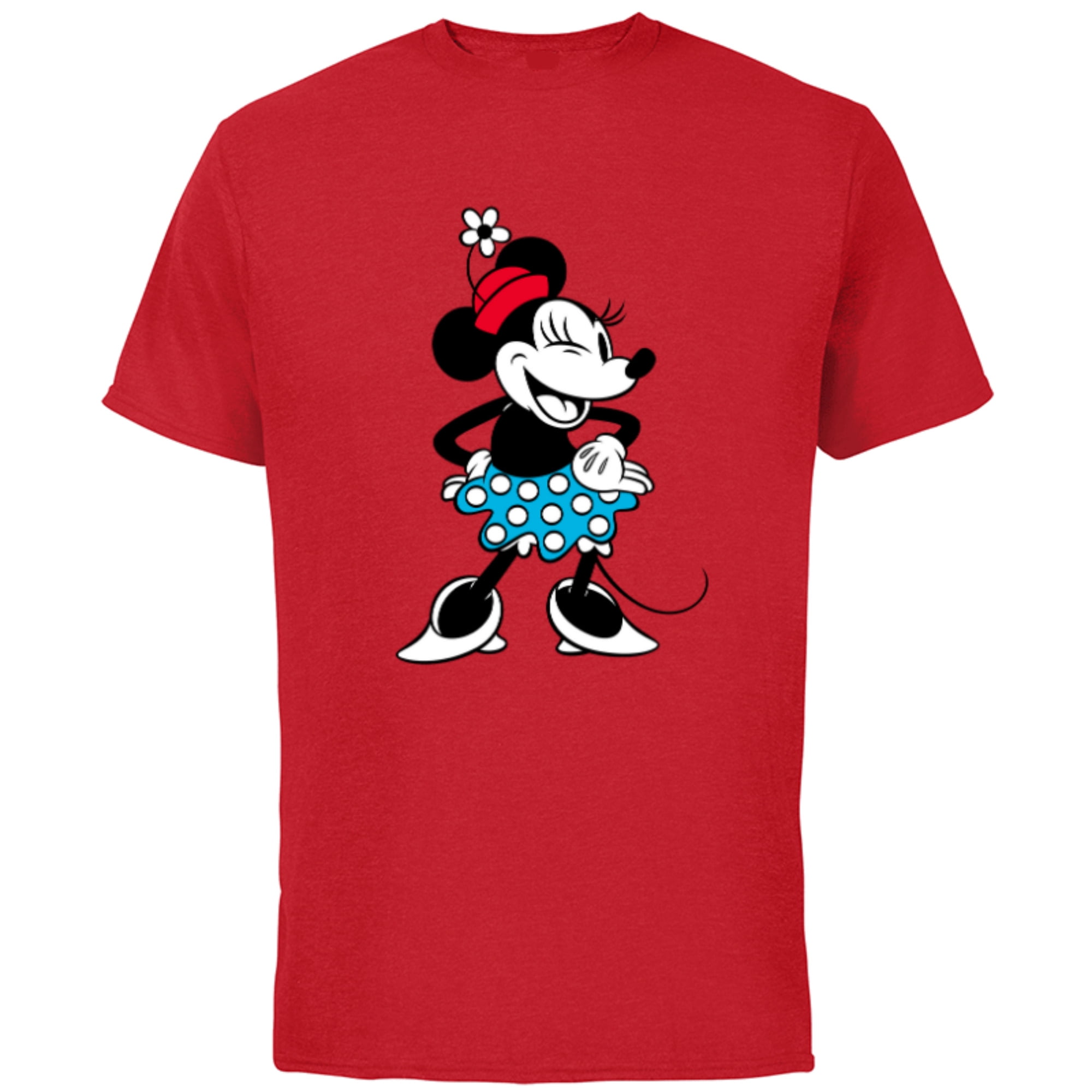 Disney Minnie Mouse Sassy Wink - Short Sleeve Cotton T-Shirt for Adults ...