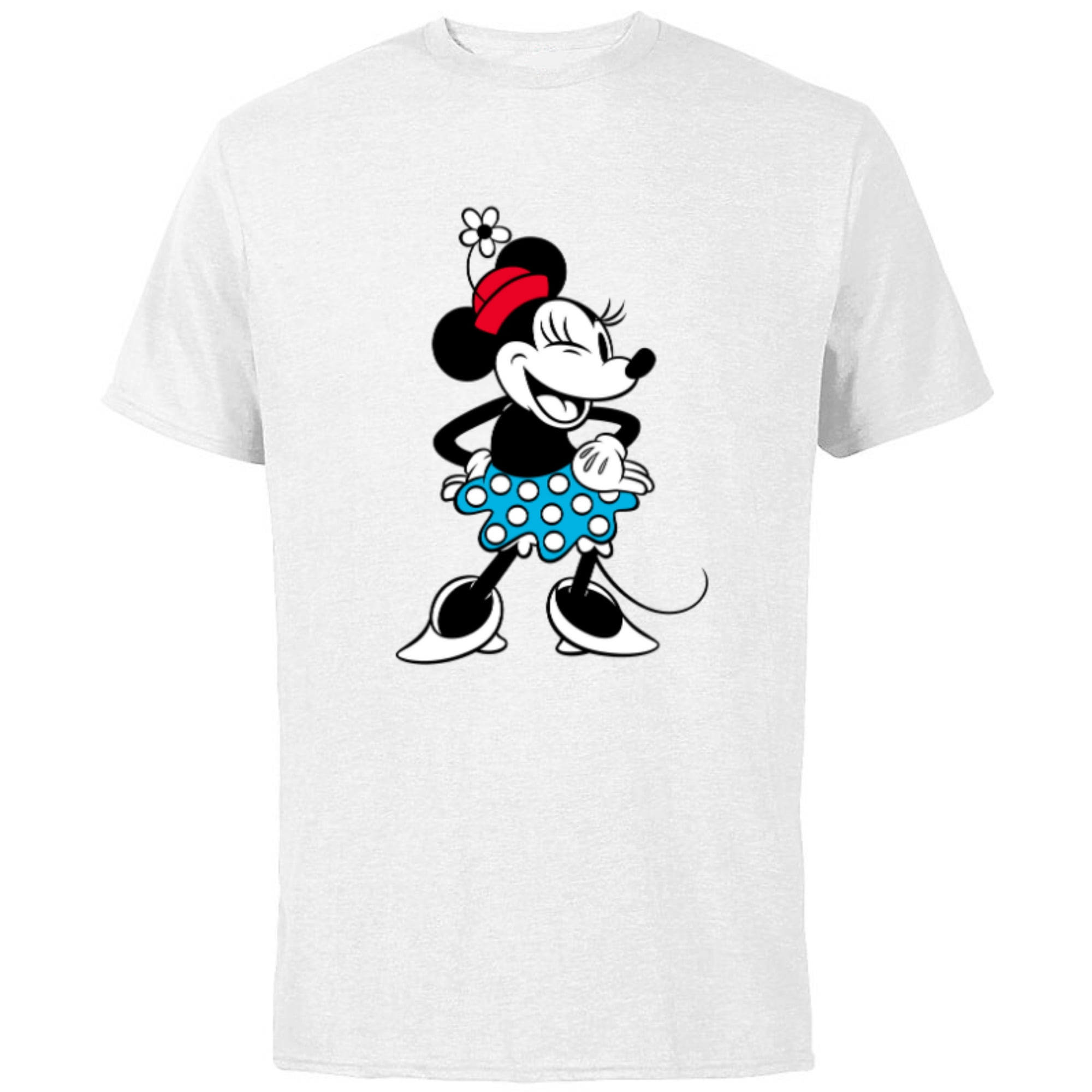 Disney Minnie Mouse Sassy Wink - Short Sleeve Cotton T-Shirt for Adults ...