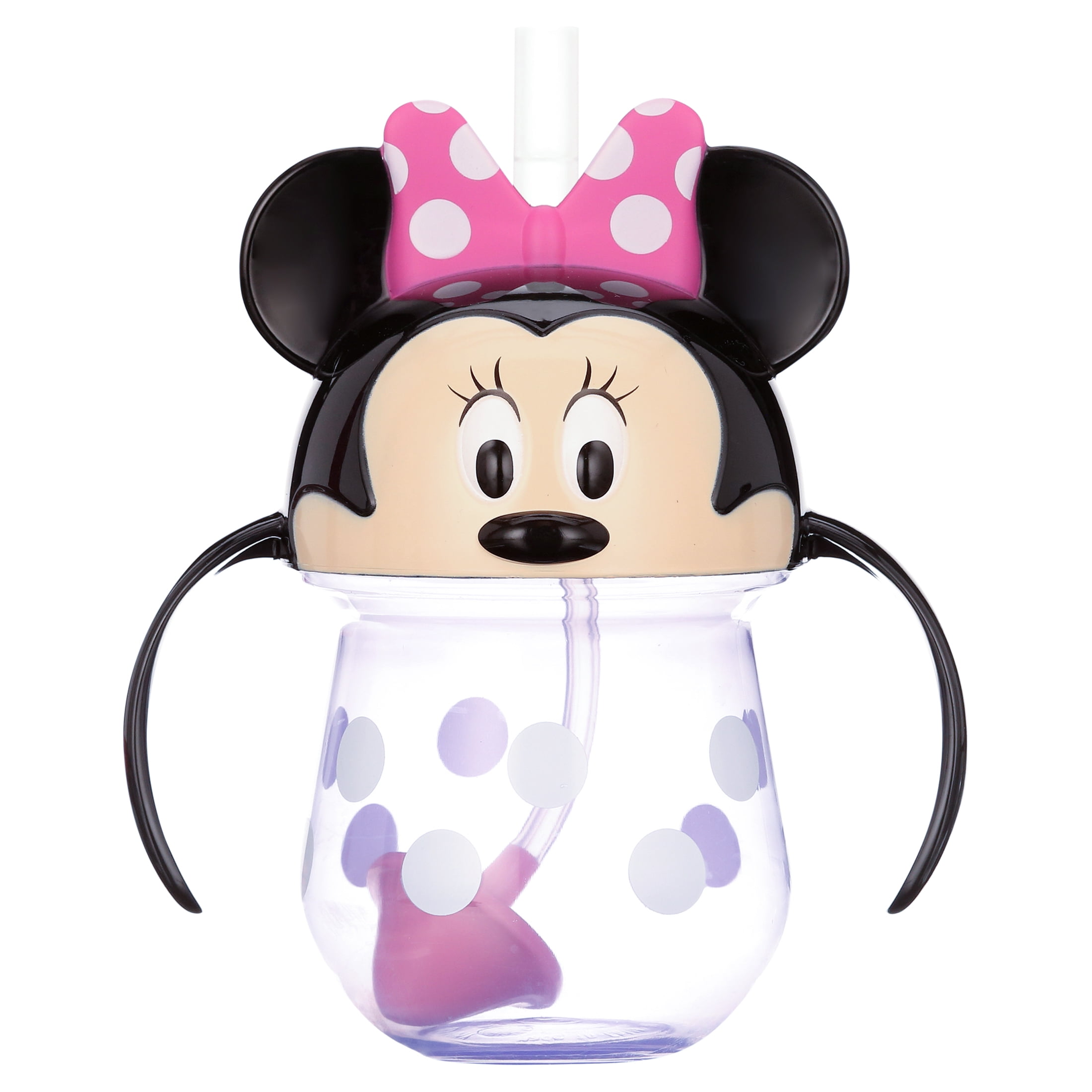 Disney Minnie Mouse Spill-Proof Weighted Straw Sippy Cup - pink/multi ...