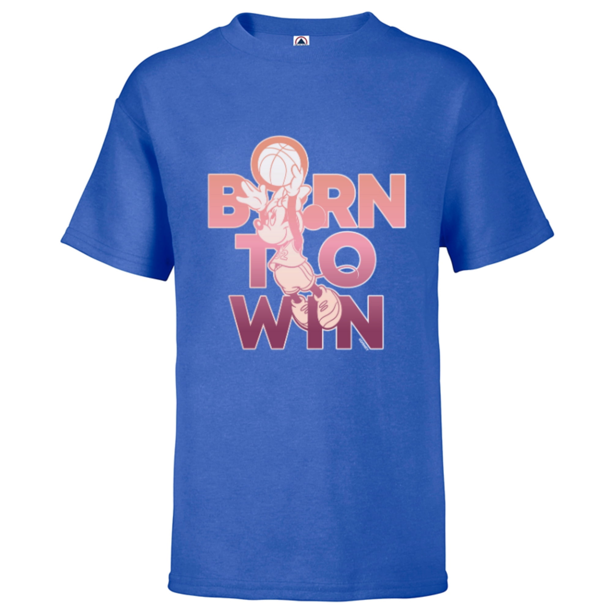 Disney Minnie Mouse Sports Basketball Dunk Born to Win - Short Sleeve T ...