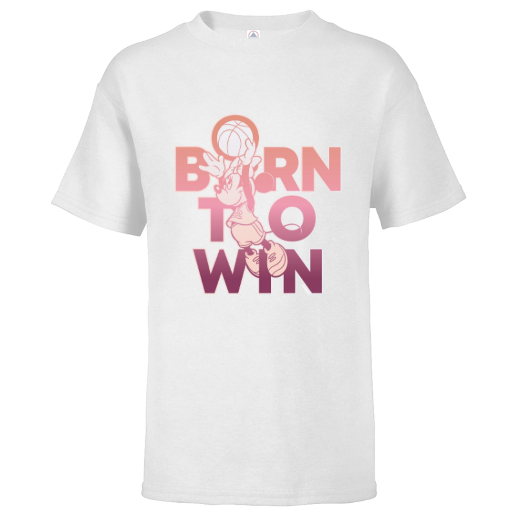 Disney Minnie Mouse Sports Basketball Dunk Born to Win - Short Sleeve T ...