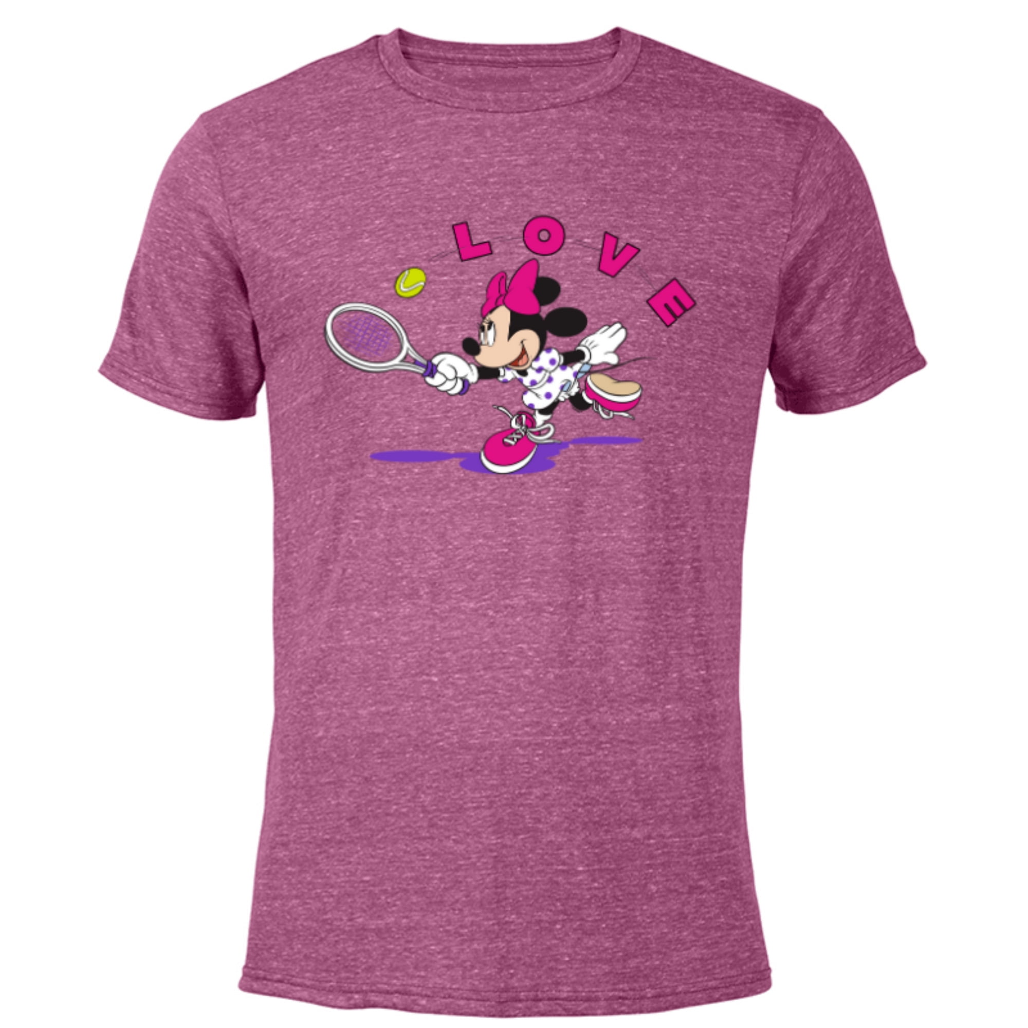 Disney Minnie Mouse Sports Love Tennis Player - Short Sleeve Blended T ...