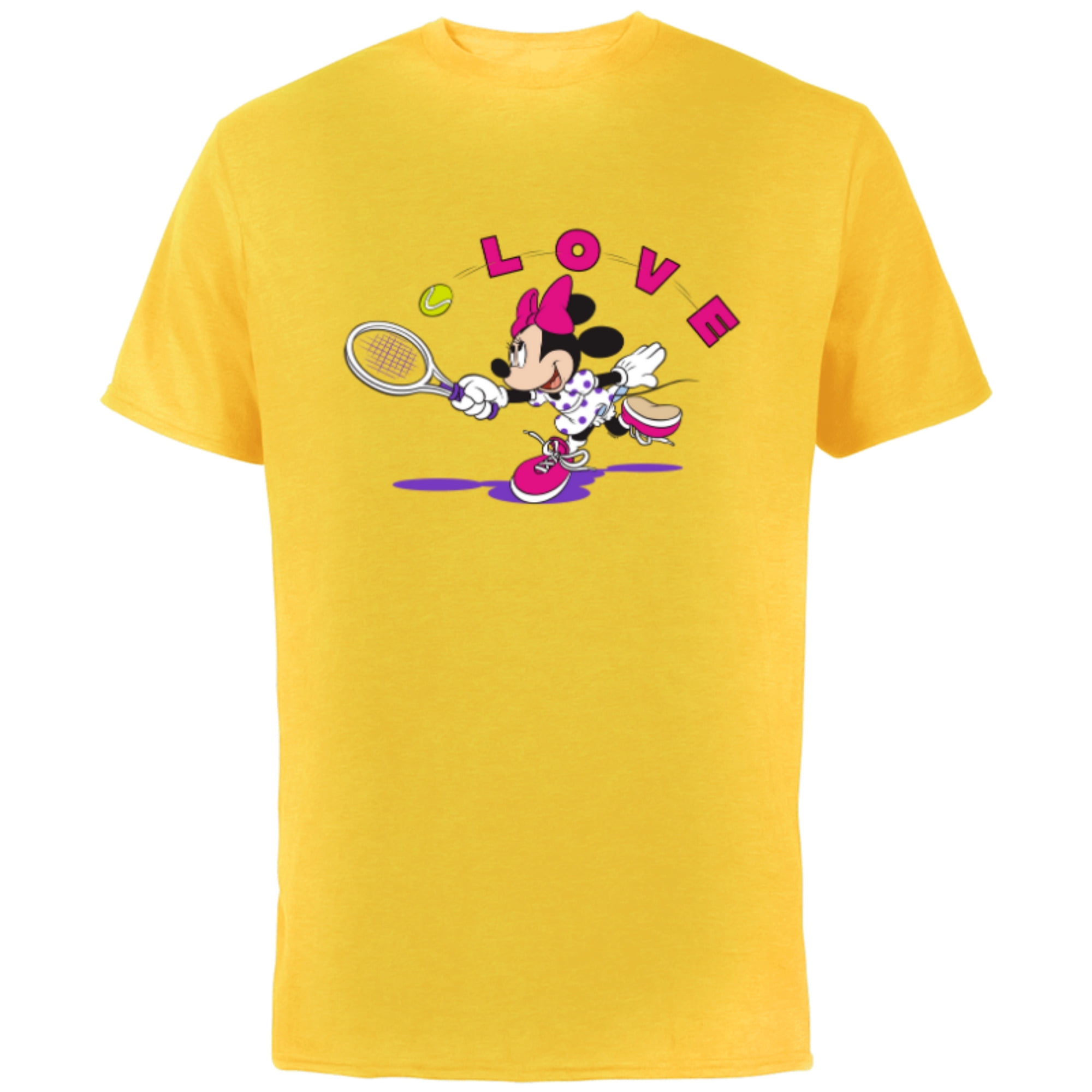 Disney Minnie Mouse Sports Love Tennis Player - Short Sleeve Cotton T ...