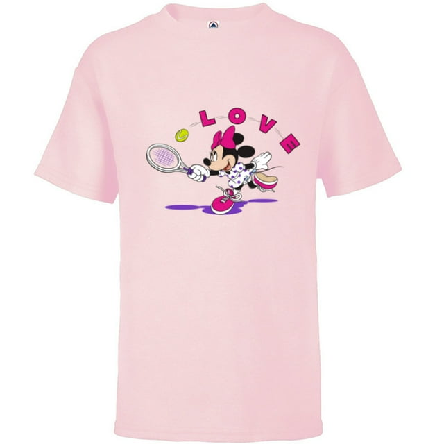 Disney Minnie Mouse Sports Love Tennis Player - Short Sleeve T-Shirt ...