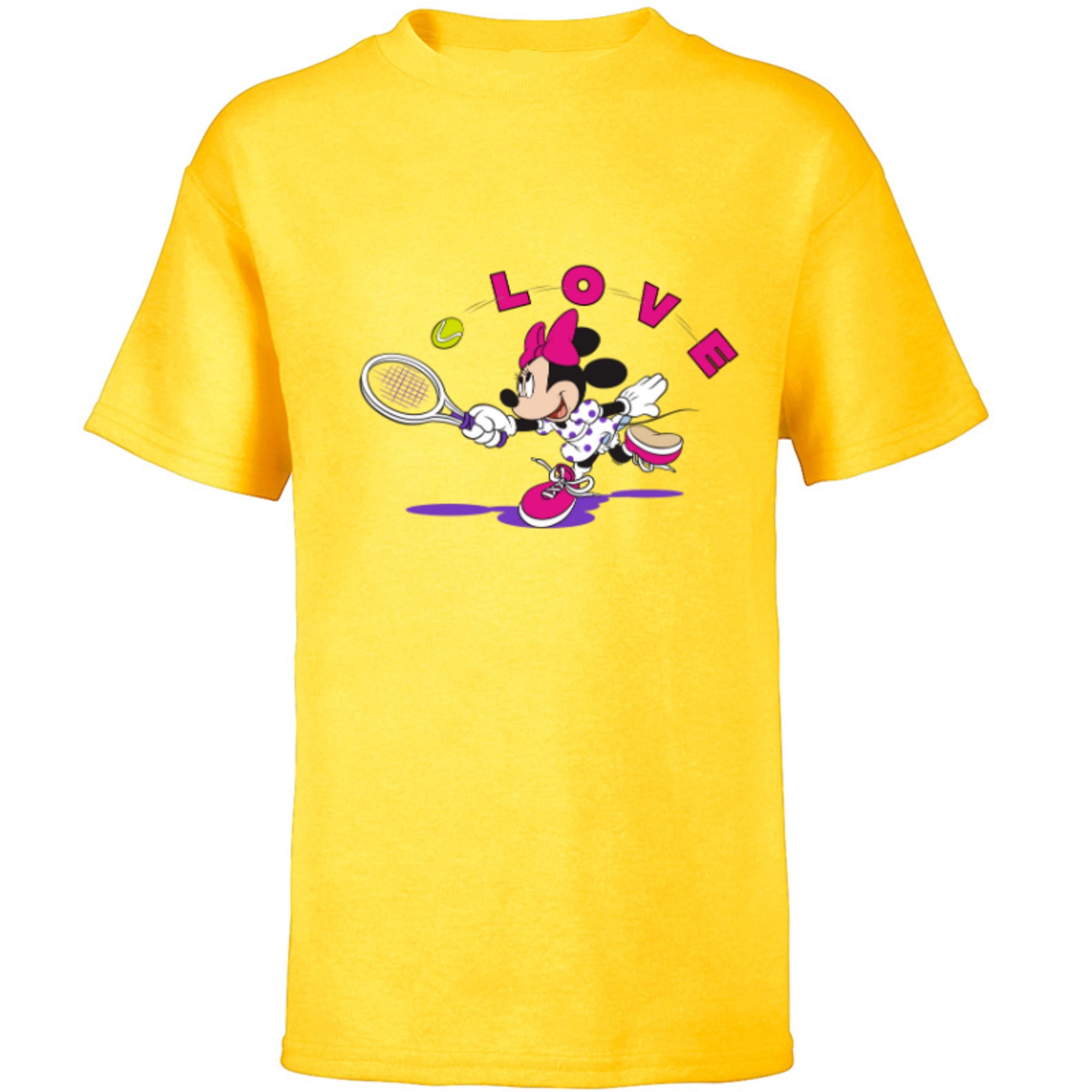 Disney Minnie Mouse Sports Love Tennis Player - Short Sleeve T-Shirt ...