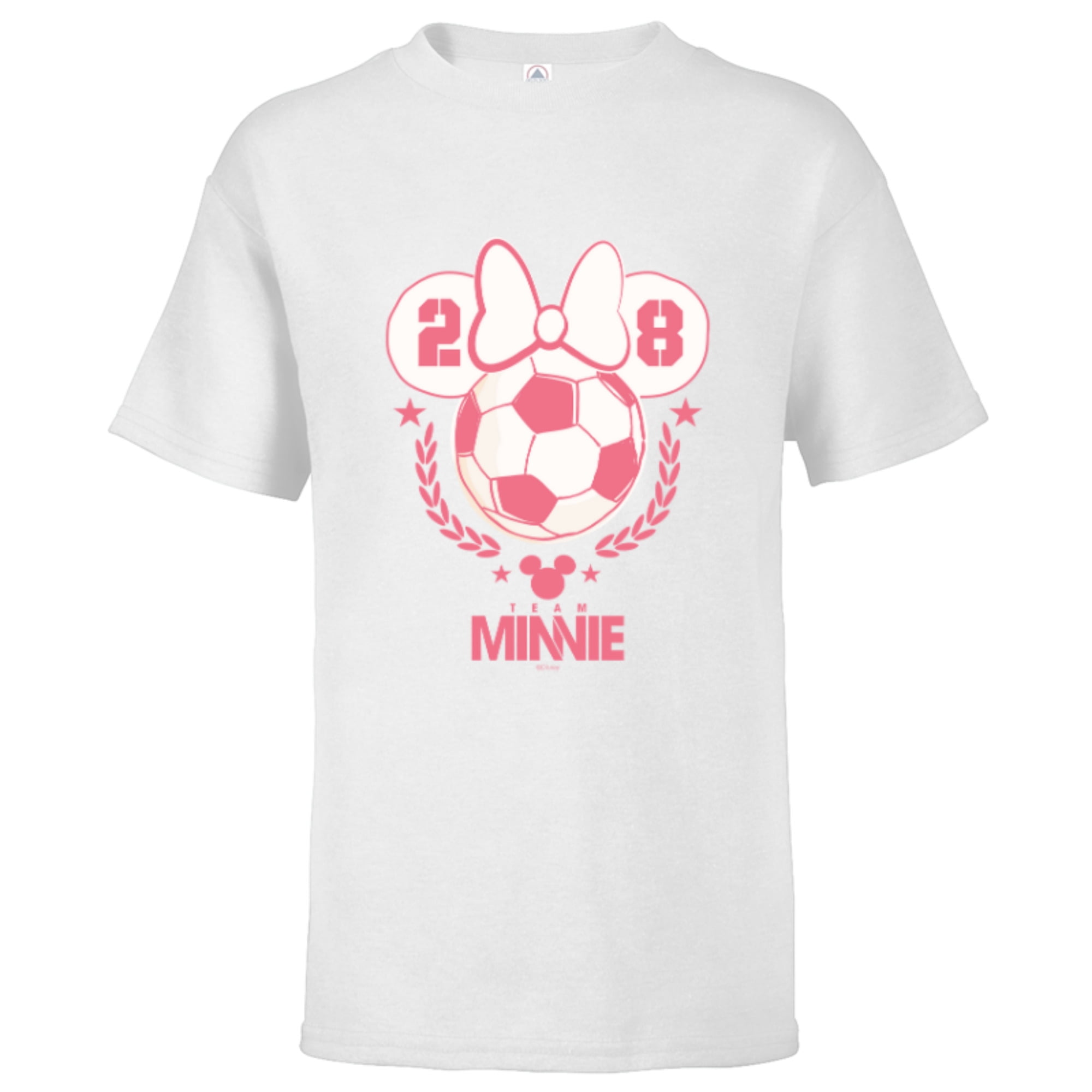 Disney Minnie Mouse Sports Soccer Team Minnie 28 Football - Short ...