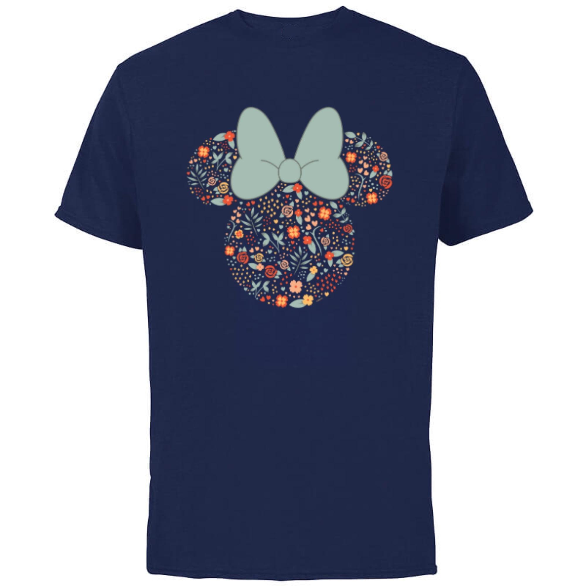 Disney Minnie Mouse Spring Head Icon with Bow Springtime - Short Sleeve ...