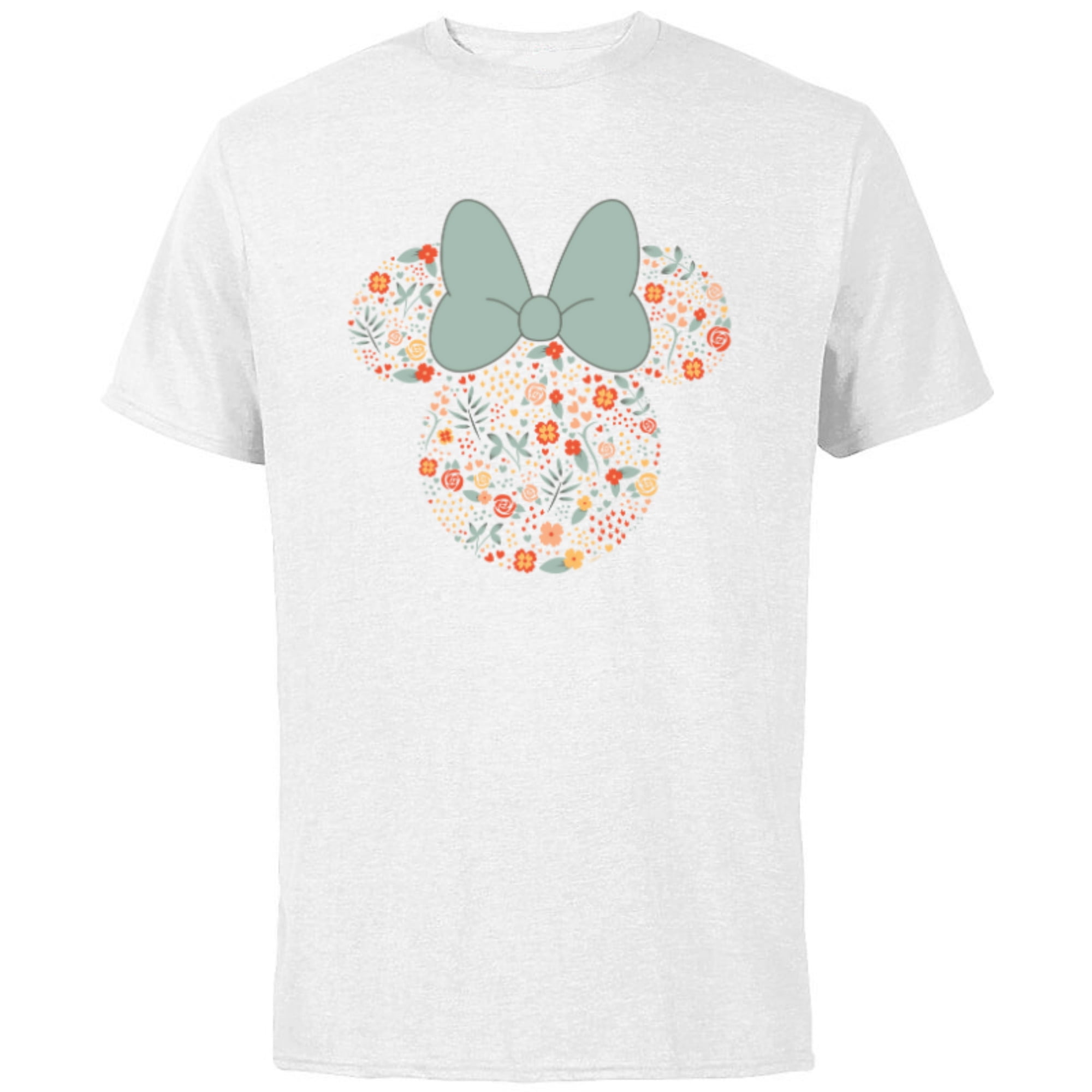 Disney Minnie Mouse Spring Head Icon with Bow Springtime - Short Sleeve ...