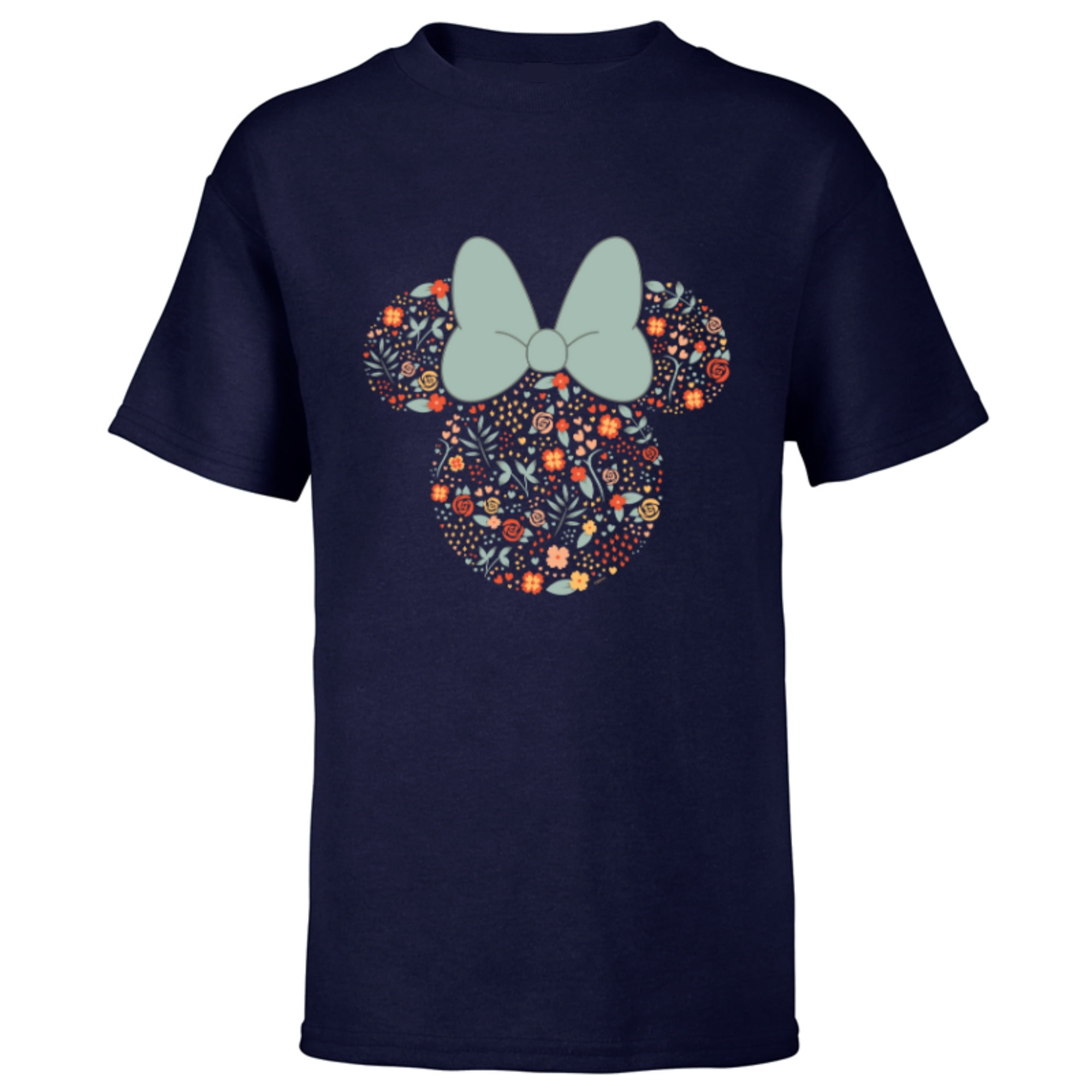 Disney Minnie Mouse Spring Head Icon with Bow Springtime - Short Sleeve ...