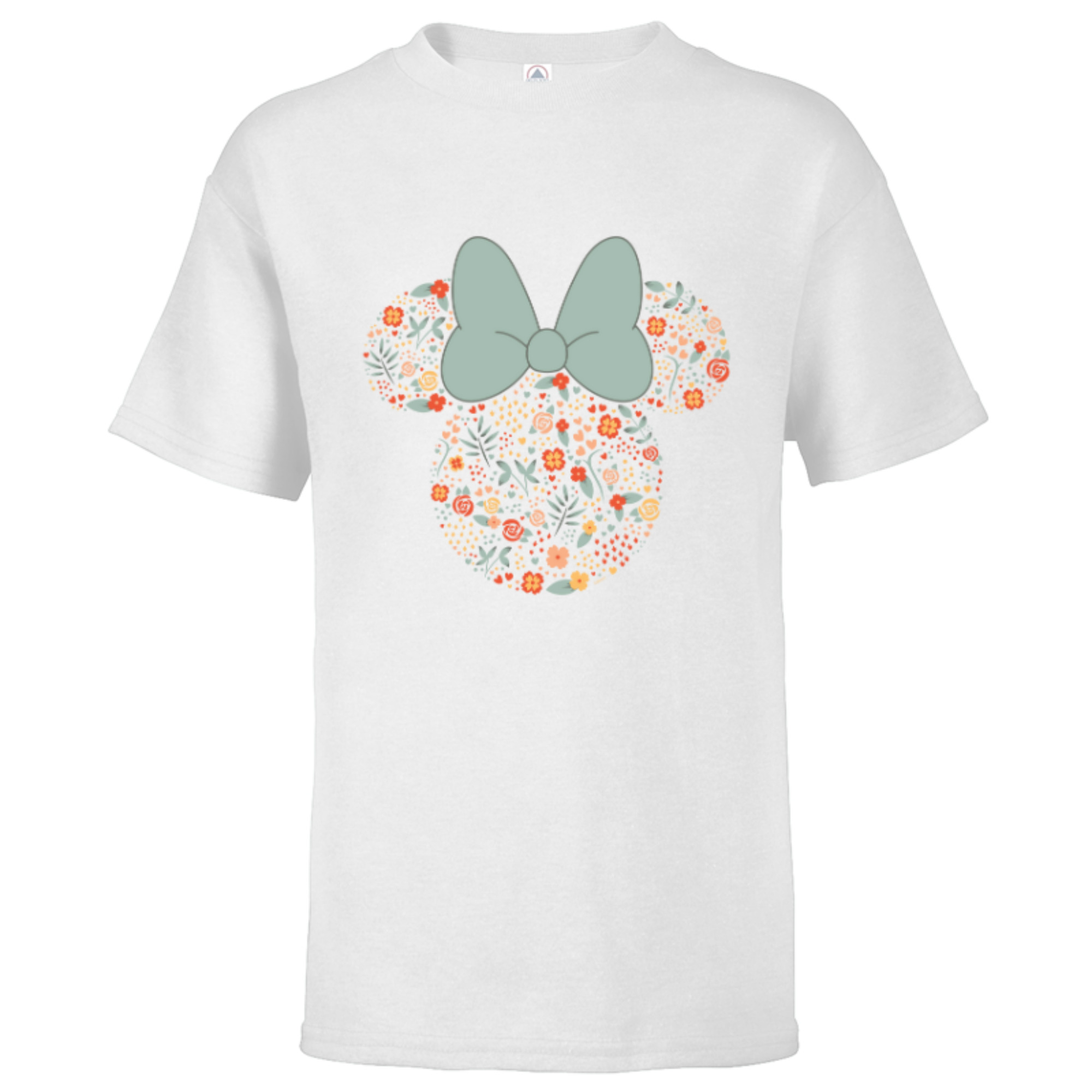 Disney Minnie Mouse Spring Head Icon with Bow Springtime - Short Sleeve ...