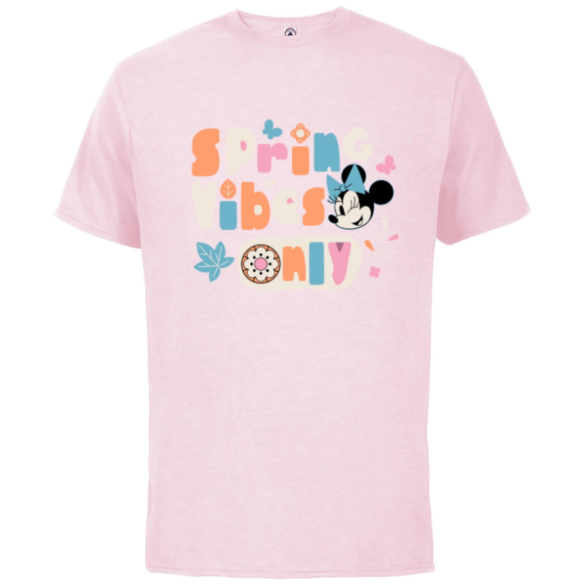 Disney Minnie Mouse Spring Vibes Only Springtime - Short Sleeve Cotton ...