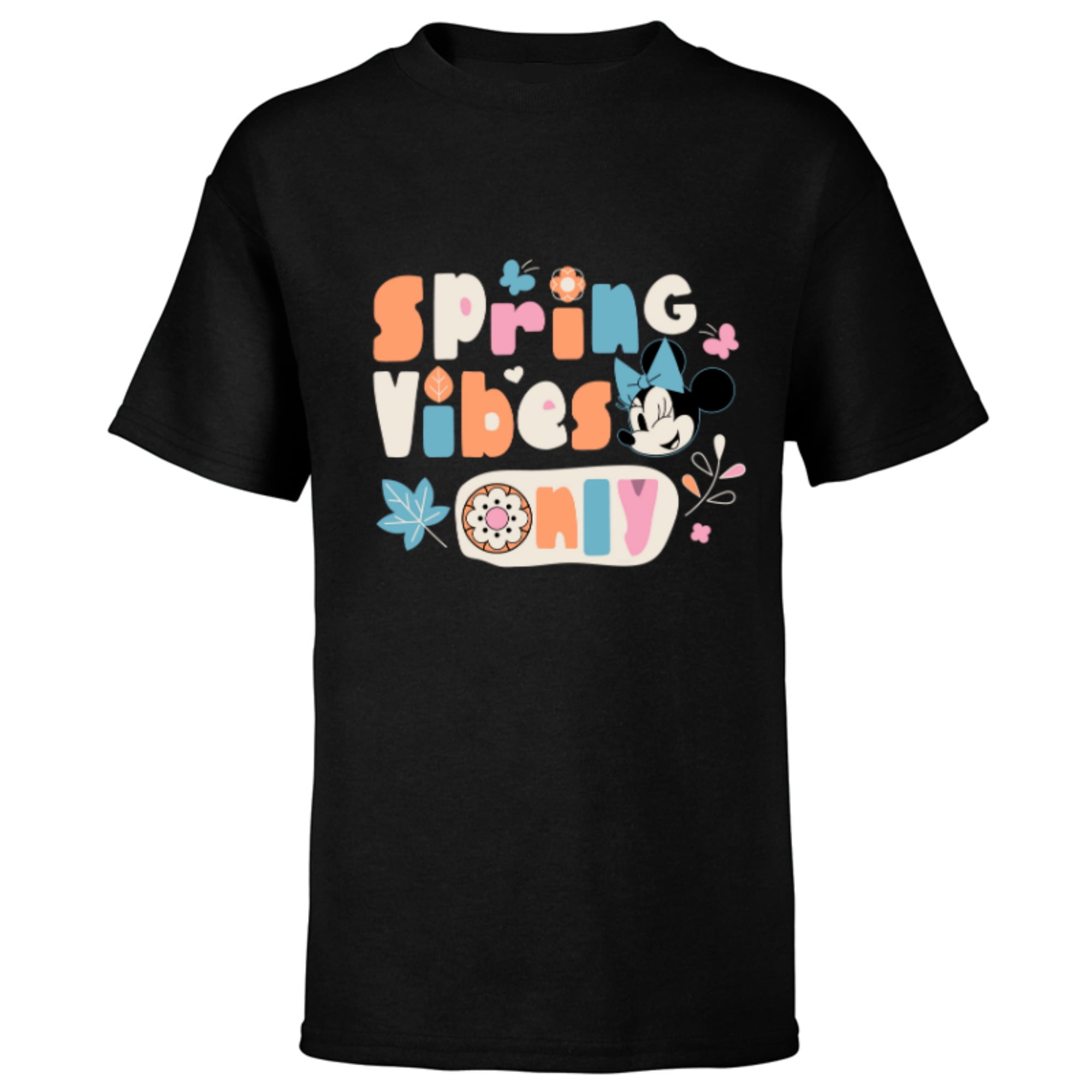Disney Minnie Mouse Spring Vibes Only Springtime - Short Sleeve T-Shirt ...