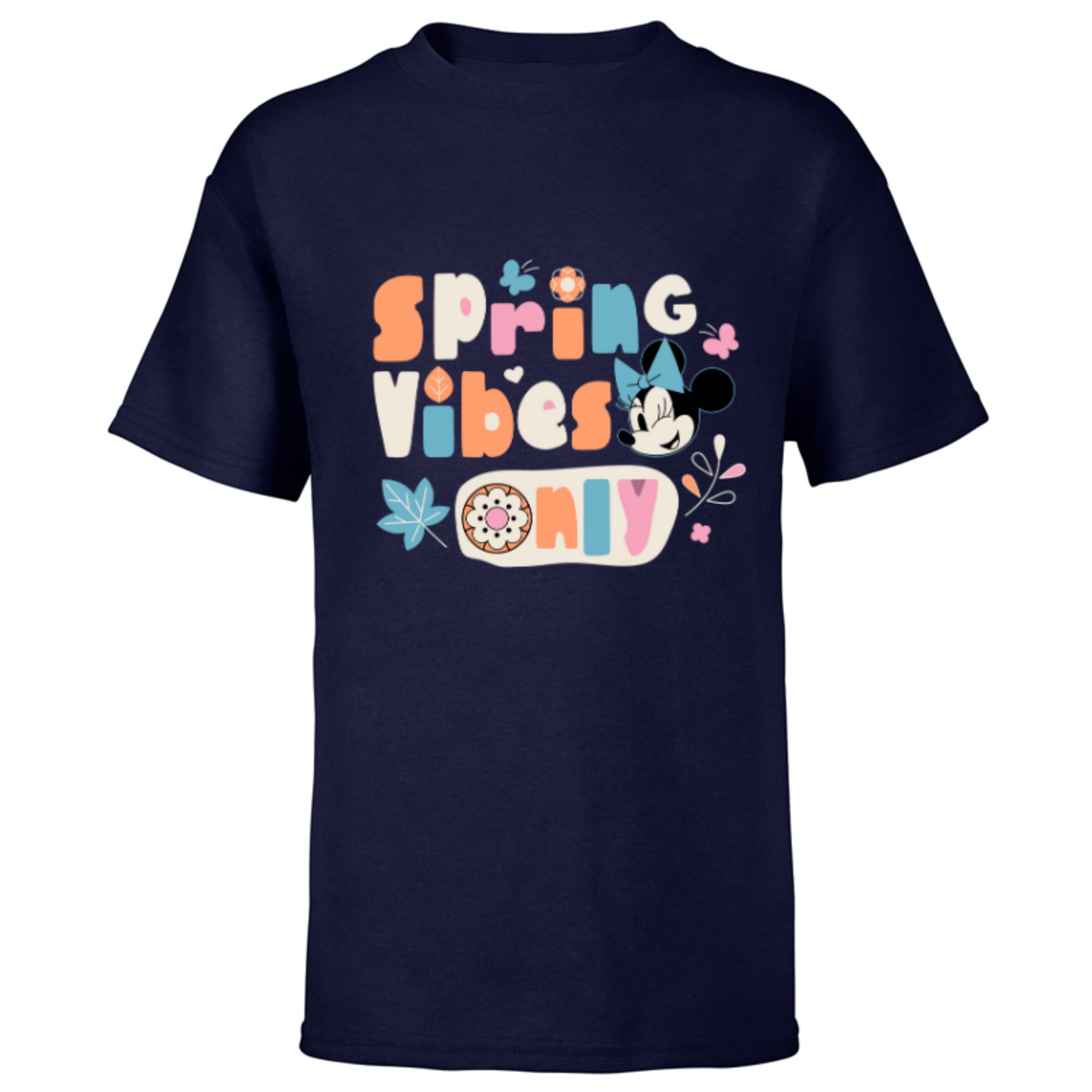 Disney Minnie Mouse Spring Vibes Only Springtime - Short Sleeve T-Shirt ...
