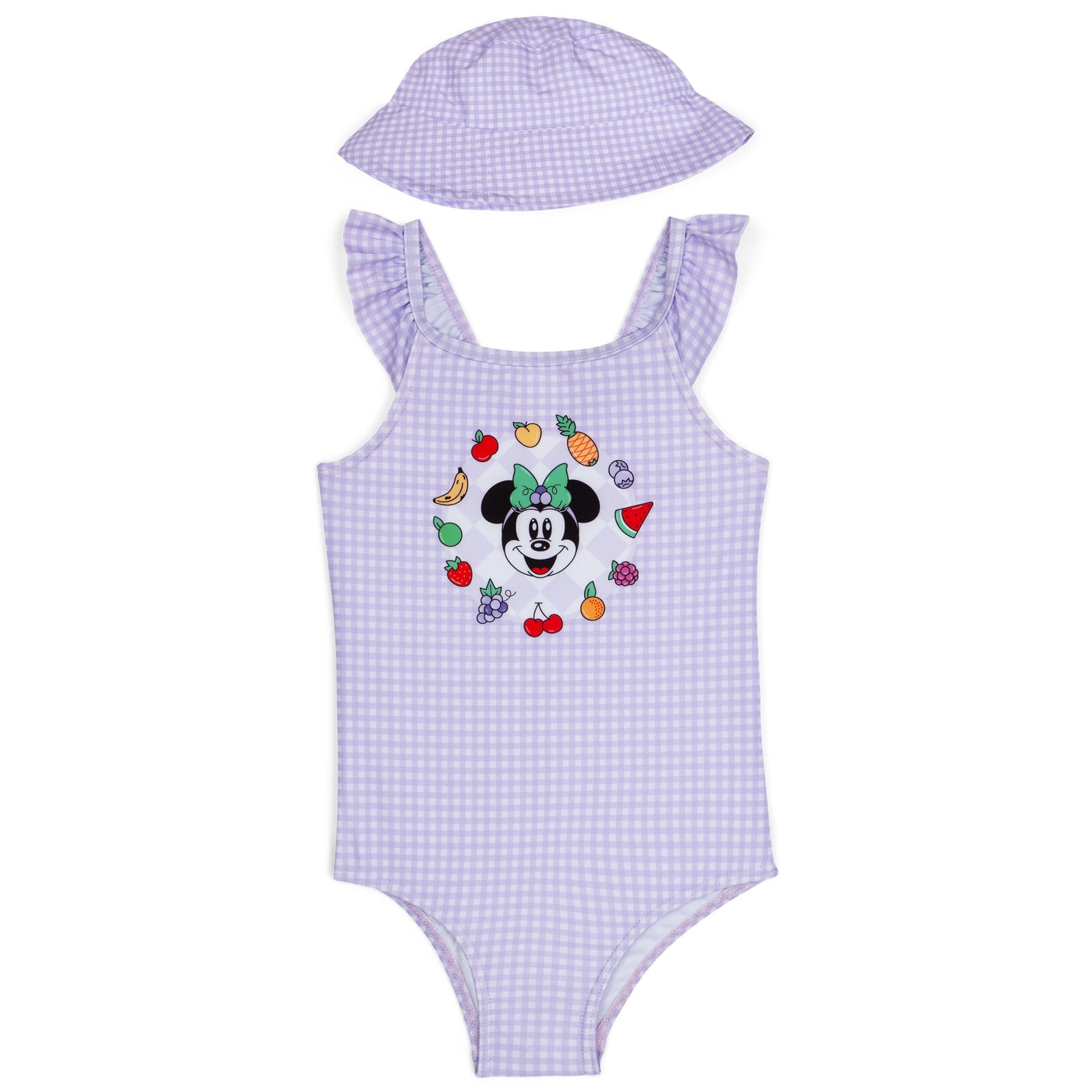 Disney Minnie Mouse Square Neck Racerback One Piece Bathing Suit and ...
