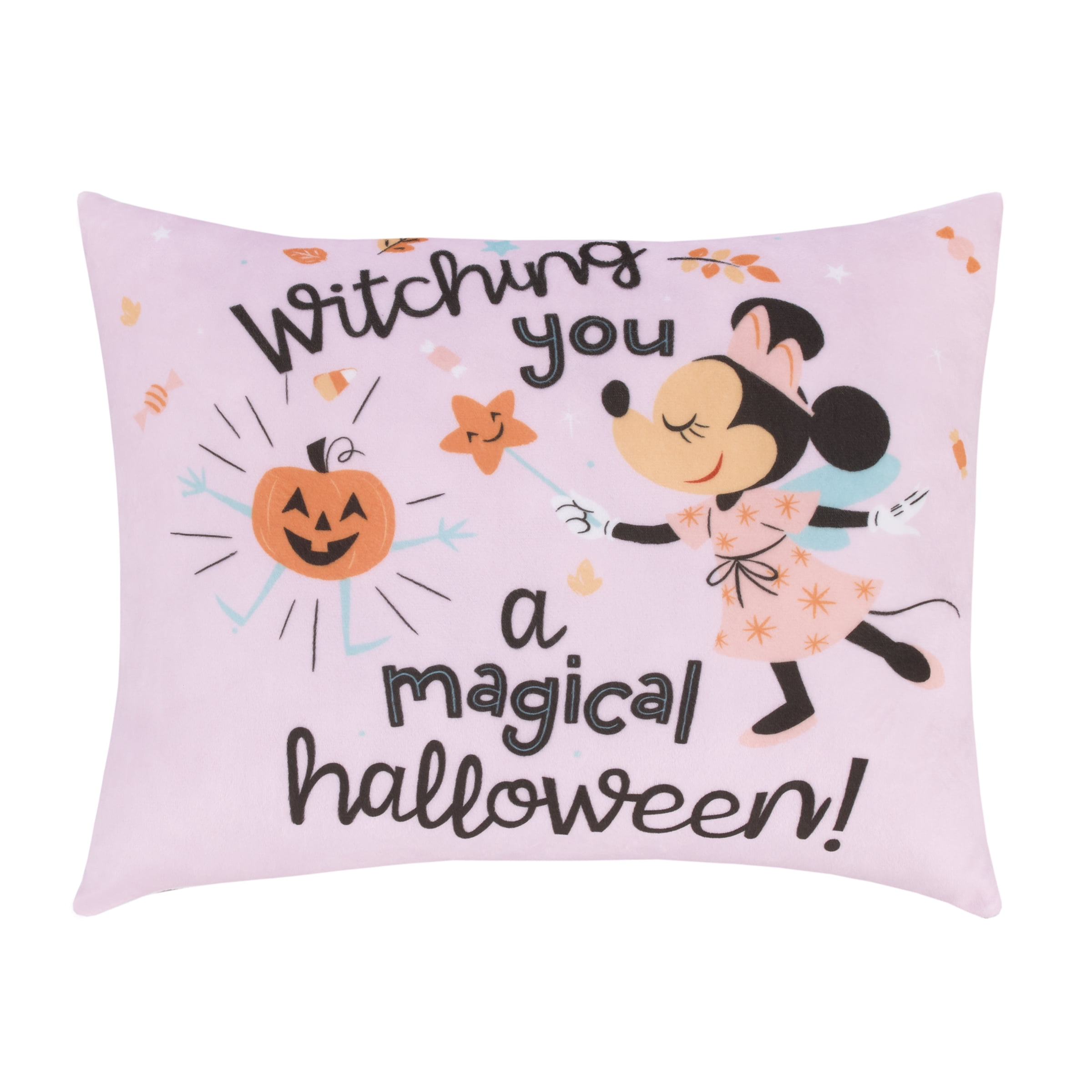 Disney Minnie Mouse Squishy Toddler Pillow 15x12 Pink Halloween ...