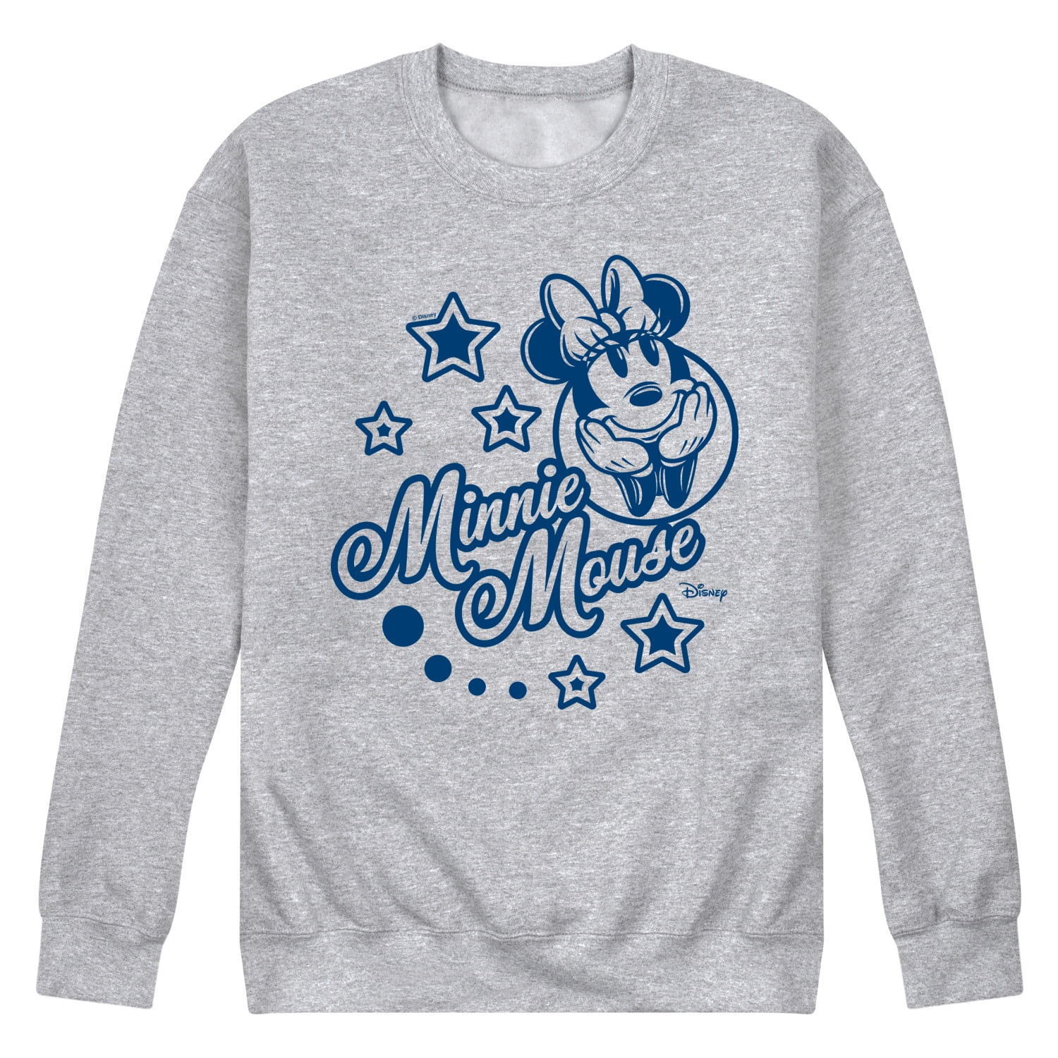 Disney - Minnie Mouse Stars - Men's Crew Neck Fleece Pullover - Walmart.com