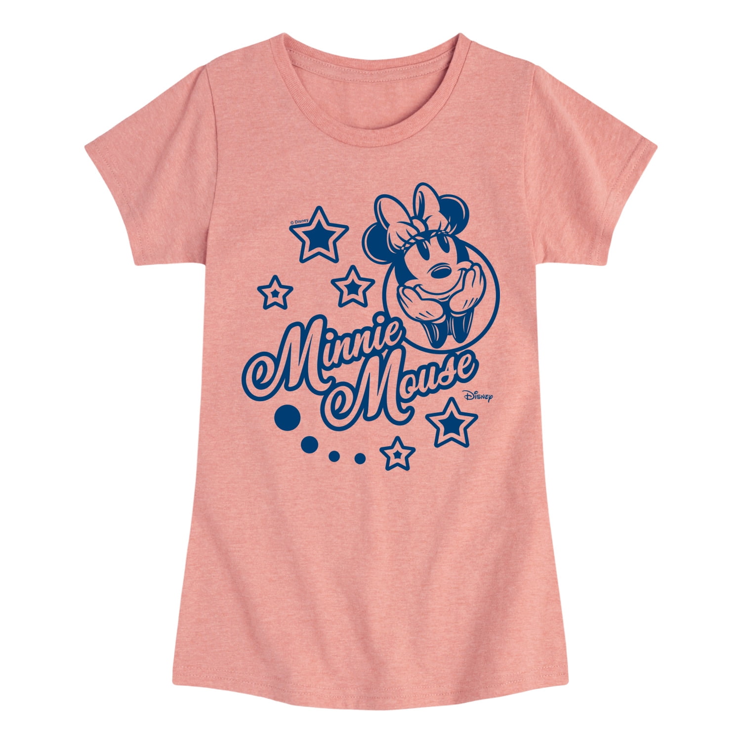 Disney - Minnie Mouse Stars - Toddler & Youth Girls Short Sleeve ...