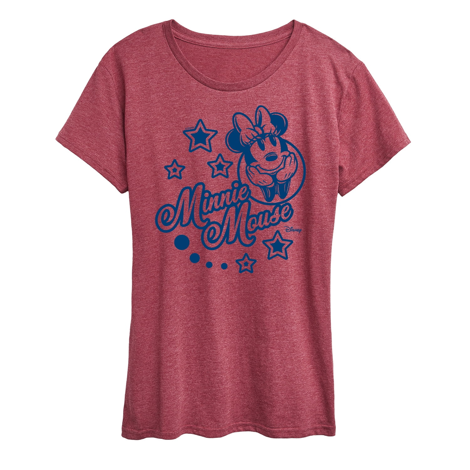 Disney - Minnie Mouse Stars - Women's Short Sleeve Graphic T-Shirt ...
