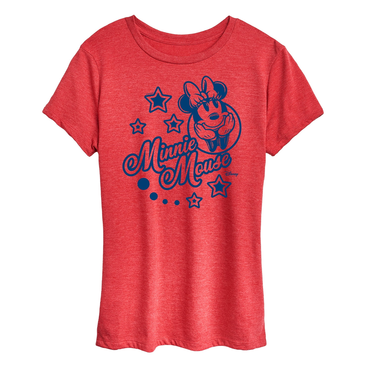 Disney - Minnie Mouse Stars - Women's Short Sleeve Graphic T-Shirt ...