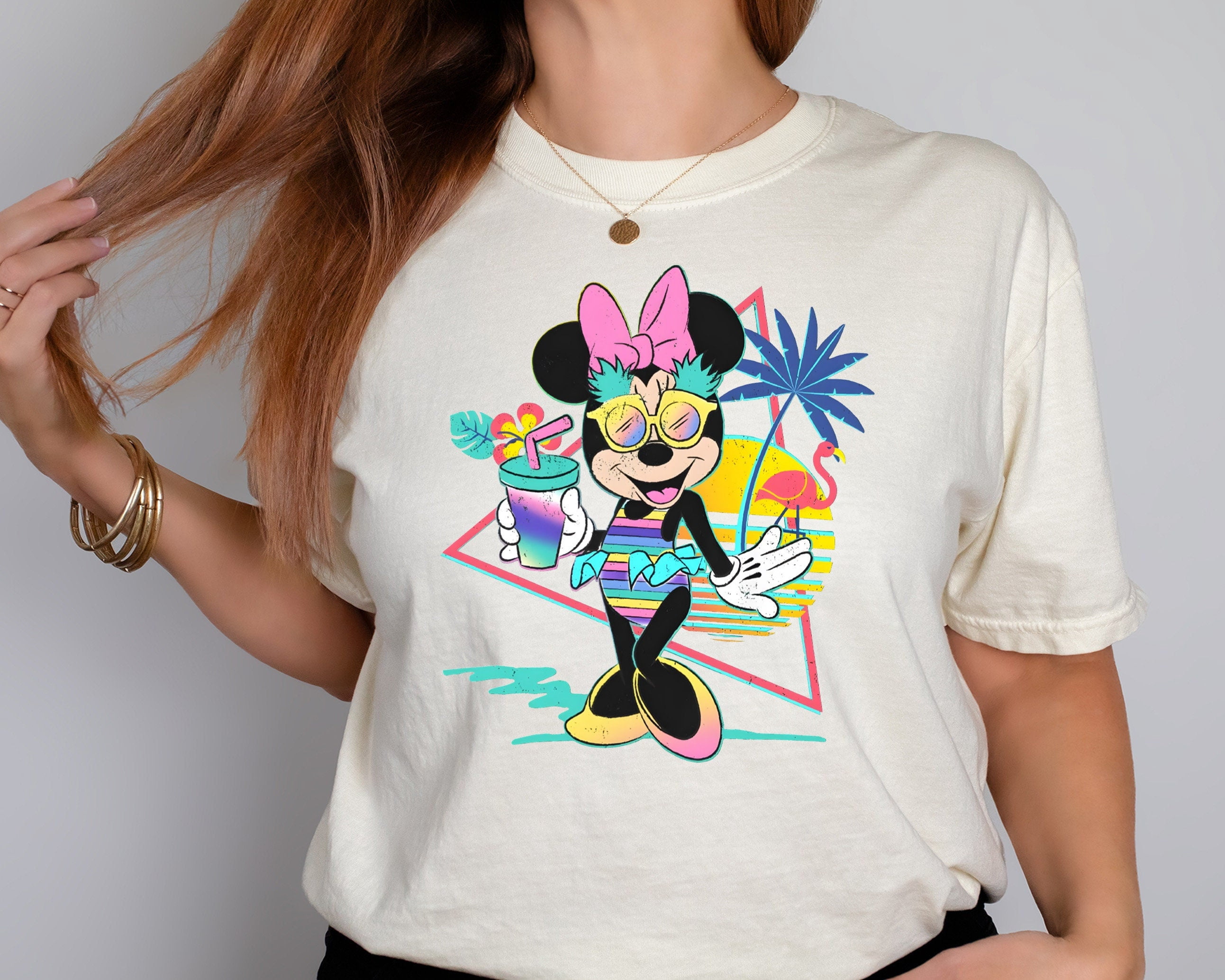 Disney Minnie Mouse Summer Shirt, Disneyland Minnie Beach Shirt, Disney ...