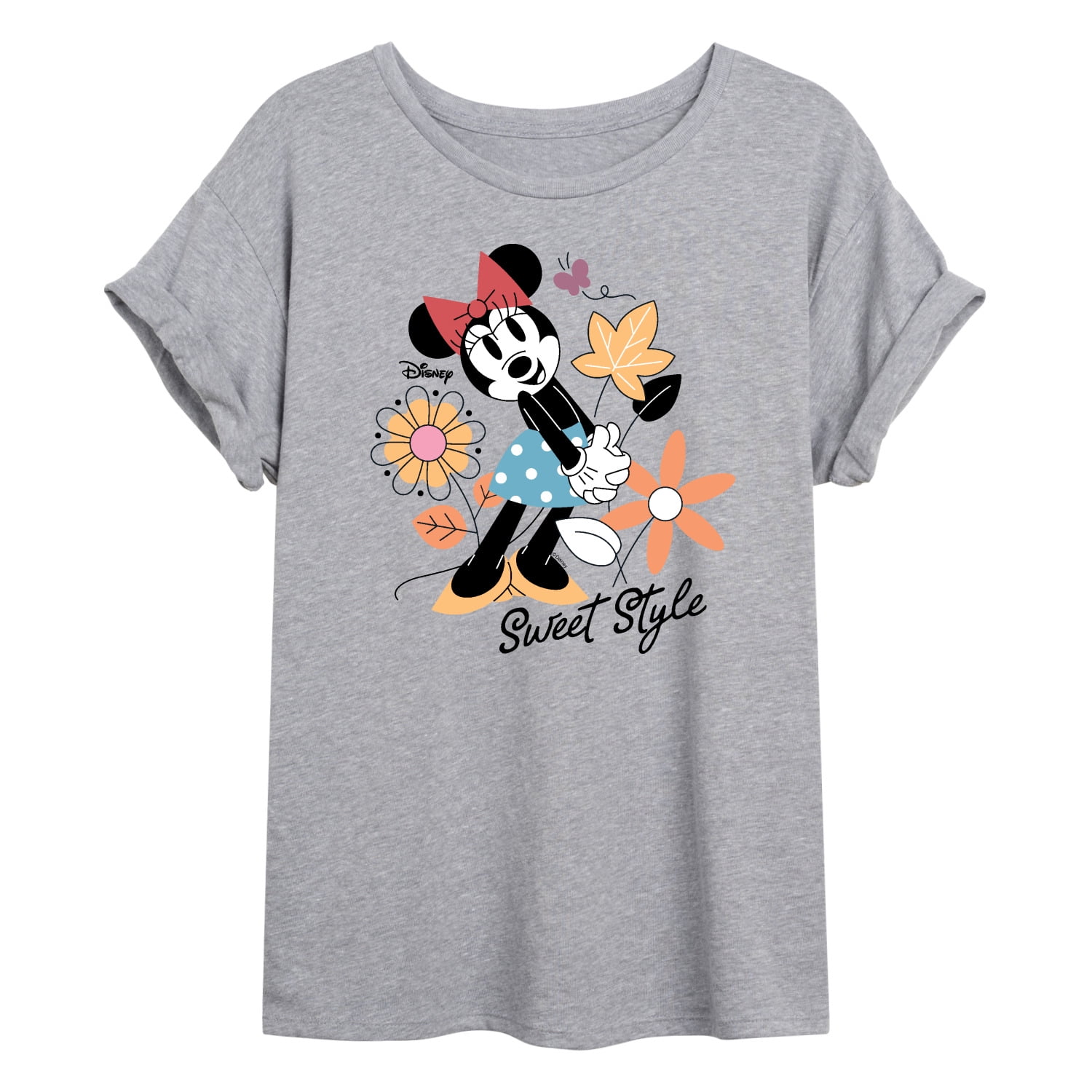 Disney - Minnie Mouse - Sweet Style - Juniors Ideal Flowy Muscle T ...