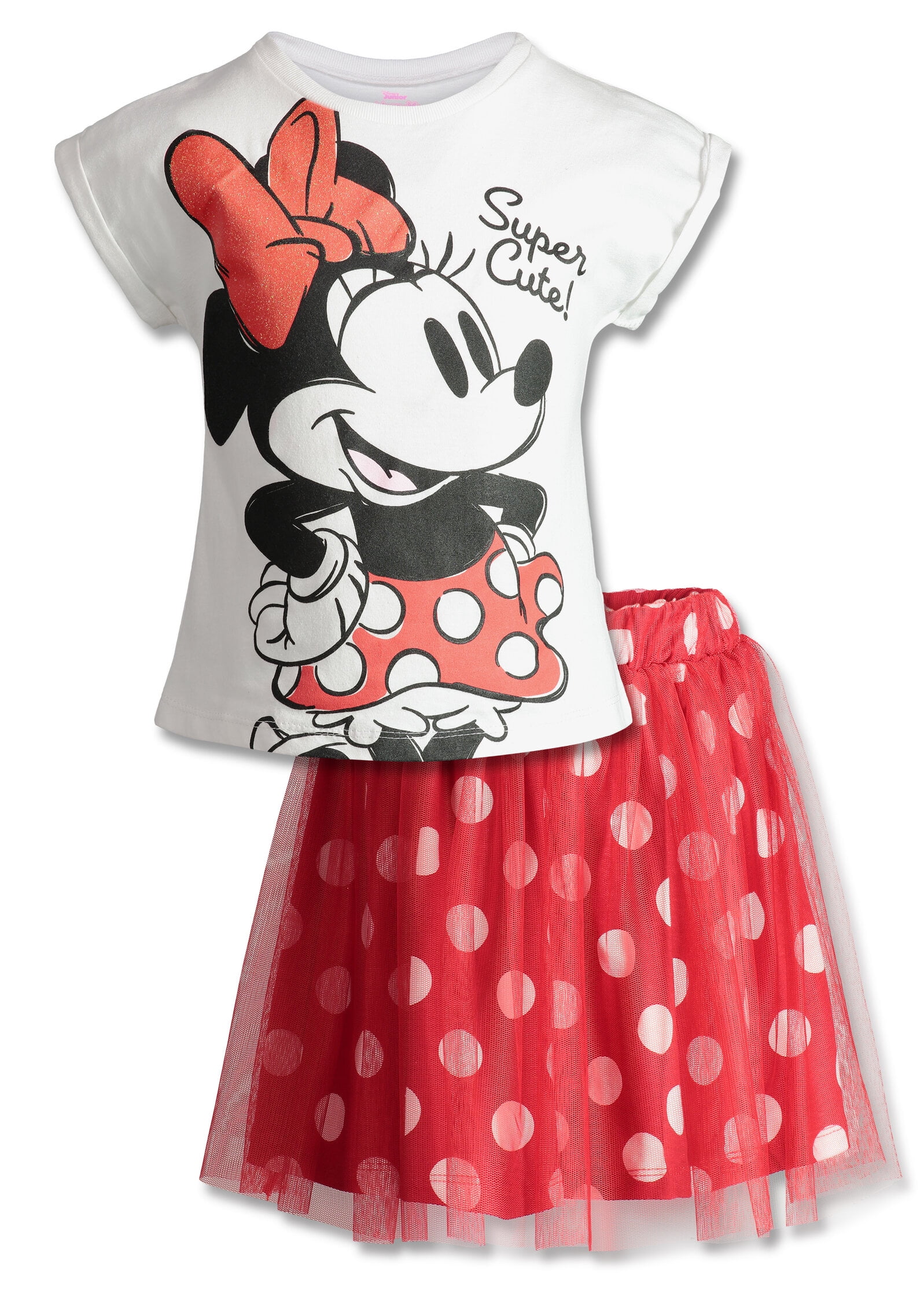 Disney Minnie Mouse T-Shirt and Tulle Skirt Infant to Little Kid ...