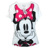 Disney Women's Minnie Mouse Graphic Tee Shirt Top - Walmart.com