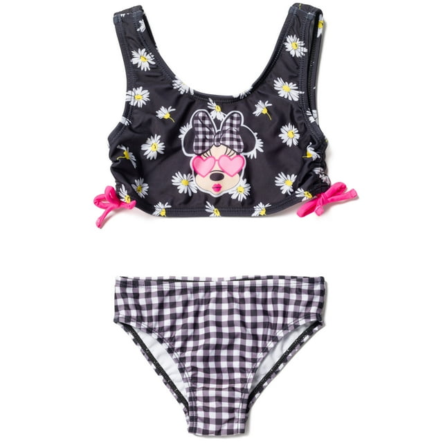 Disney Minnie Mouse Bathing Suit Swimsuit for Little Girls, Bikini Top ...