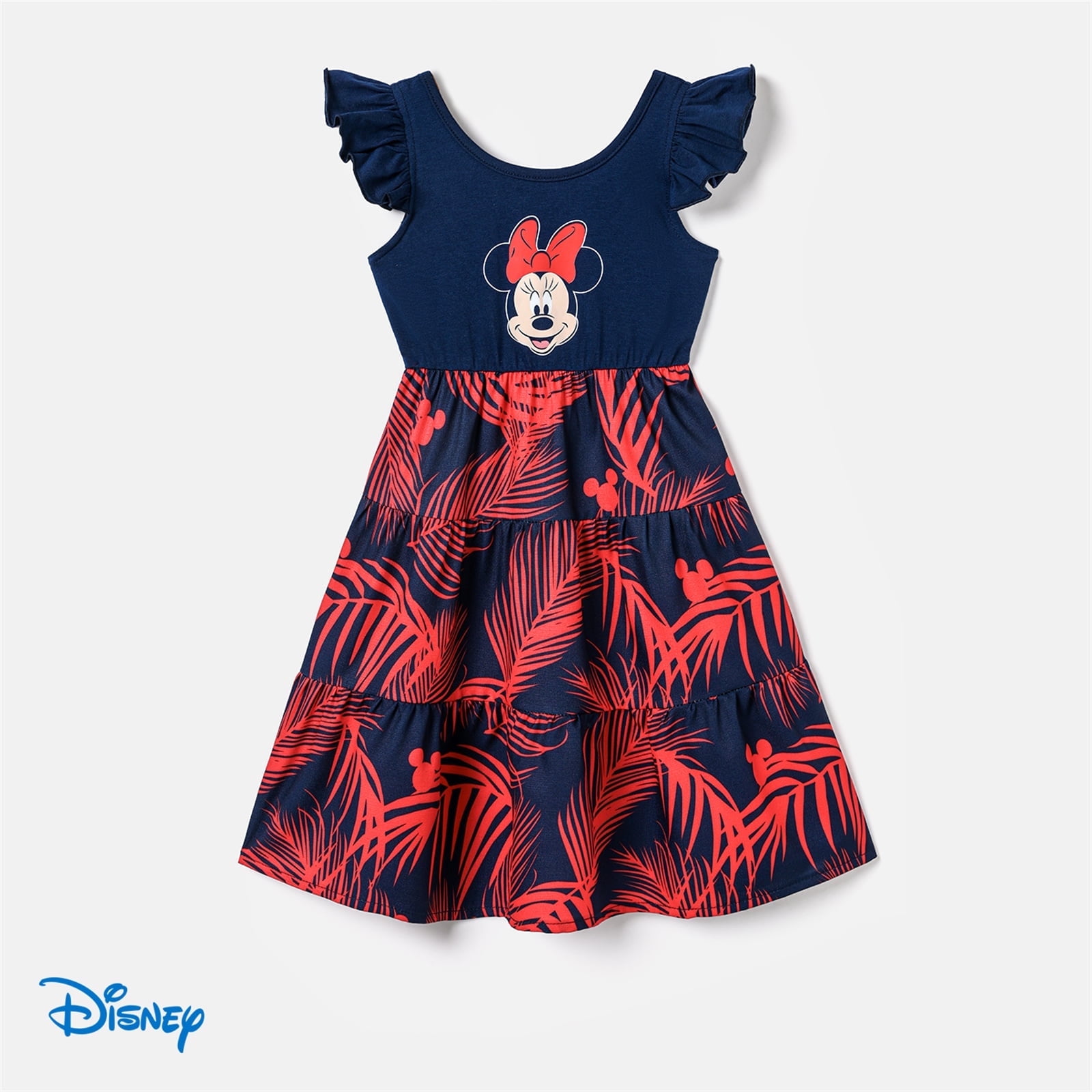 Disney Minnie Mouse Toddler Girls Dresses Plant Print Cami Graphic ...