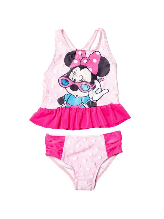 Disney Minnie Mouse Little Girls Tankini Top Bikini Bottom and ...