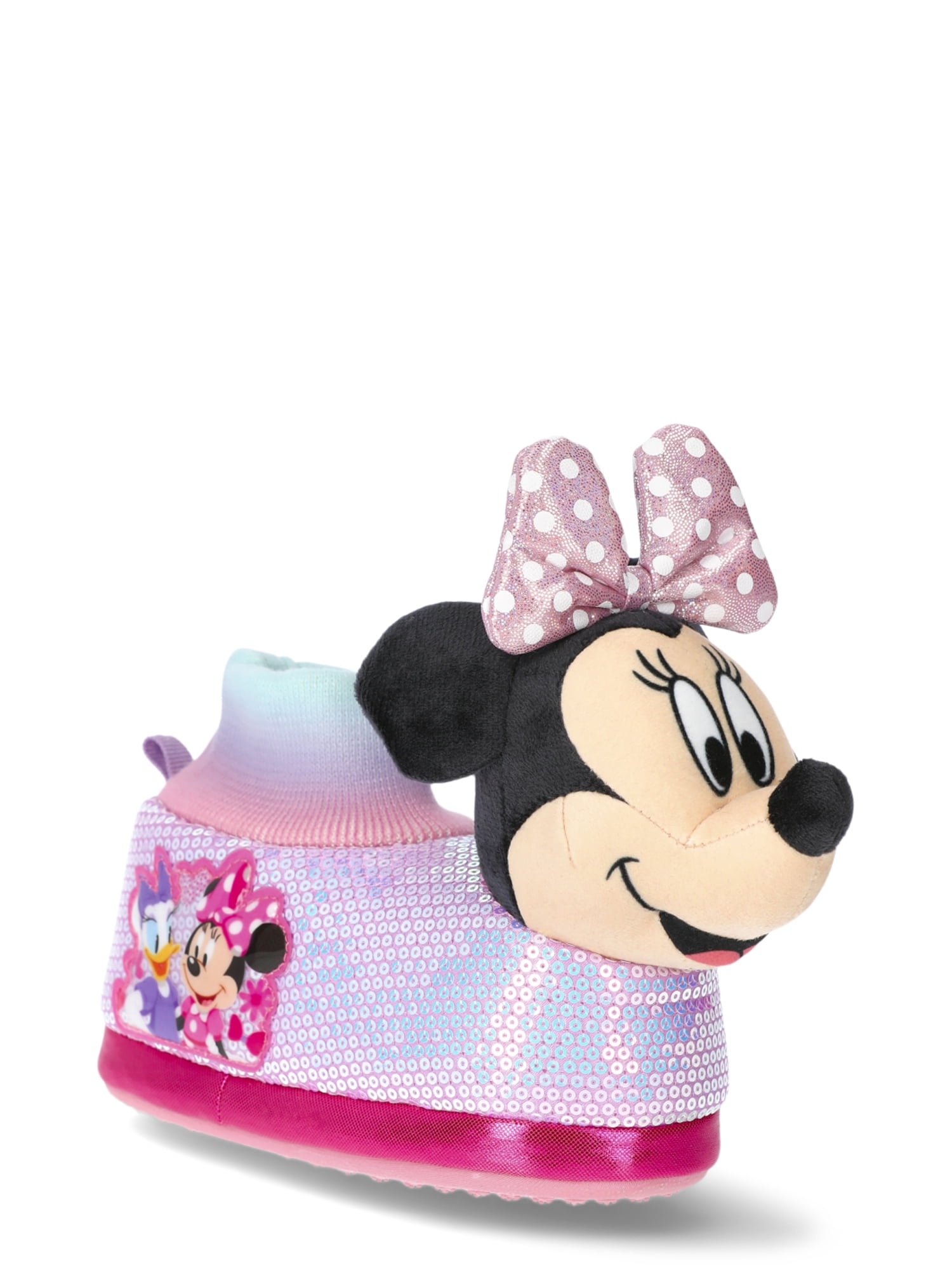 Disney Minnie Mouse Toddler Girls Slippers - Walmart.com