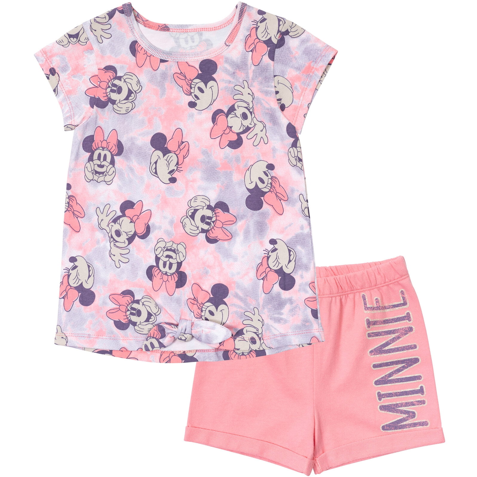 Disney Minnie Mouse Toddler Girls T-Shirt and French Terry Shorts ...