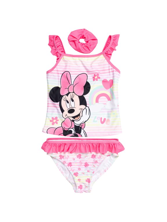 Disney Minnie Mouse July 4th UPF 50+ Tankini Top and Bikini Bottom Swim ...
