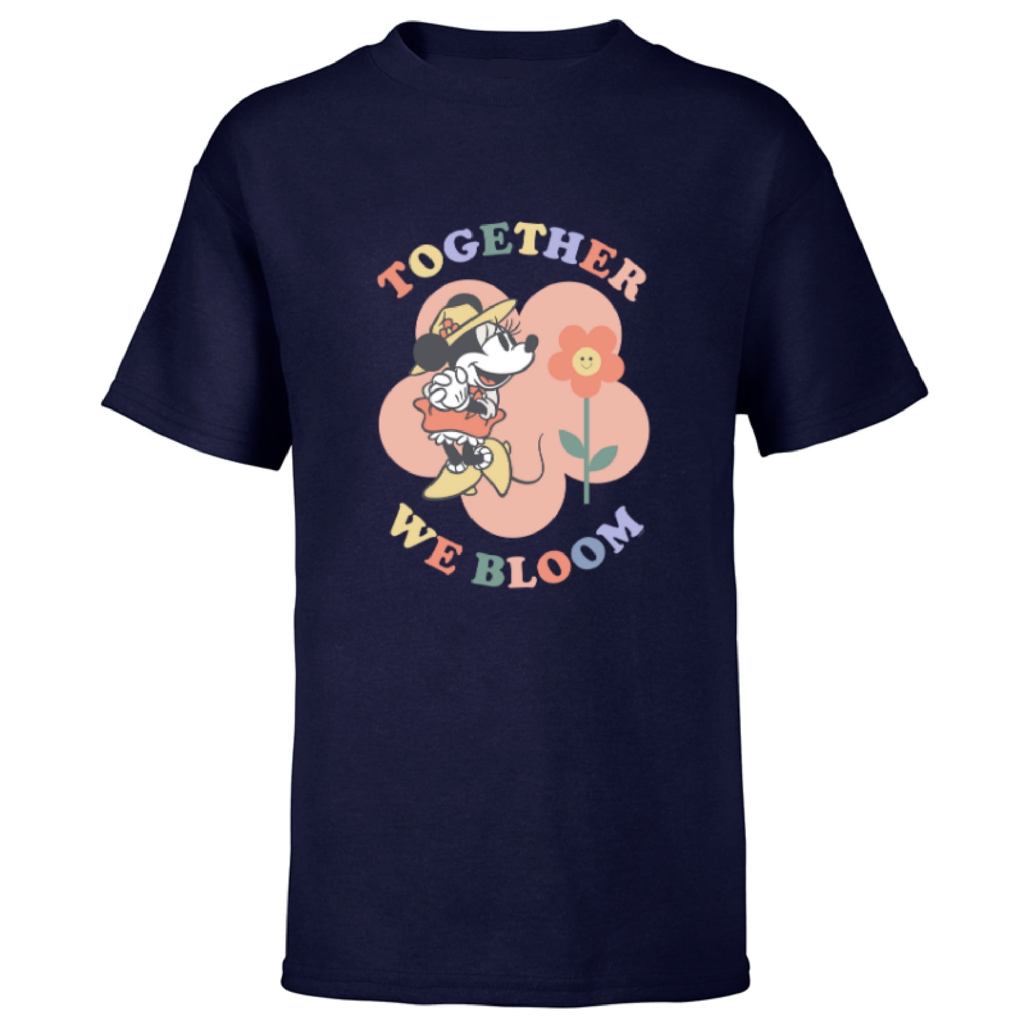 Disney Minnie Mouse Together We Bloom Springtime Flower - Short Sleeve ...