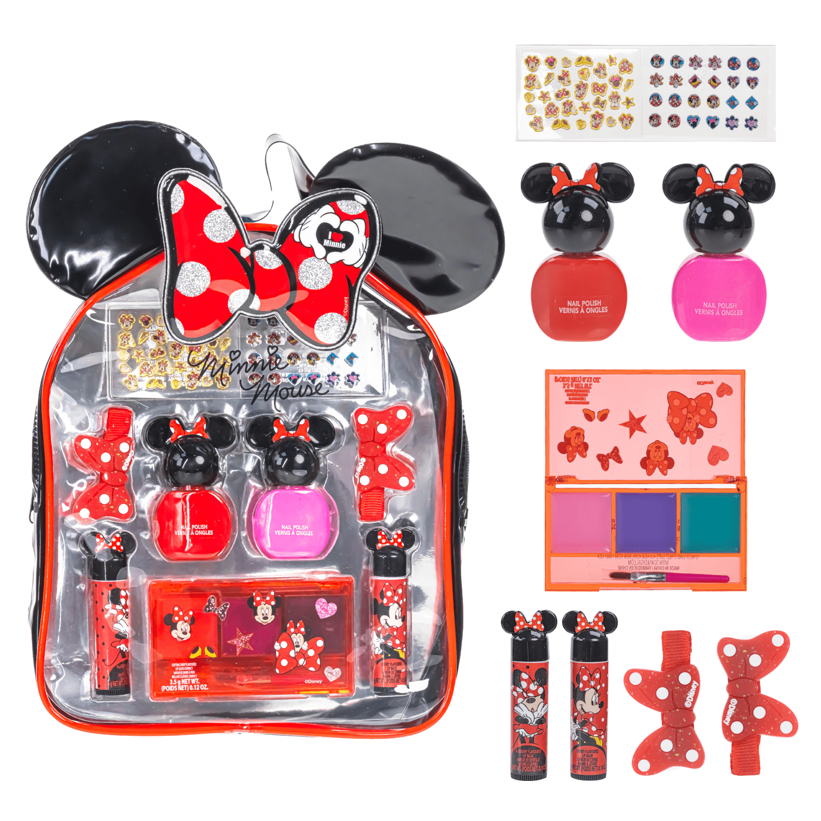 Disney Minnie Mouse - Townley Girl Kids Makeup Kit, Mini Cosmetic Set ...