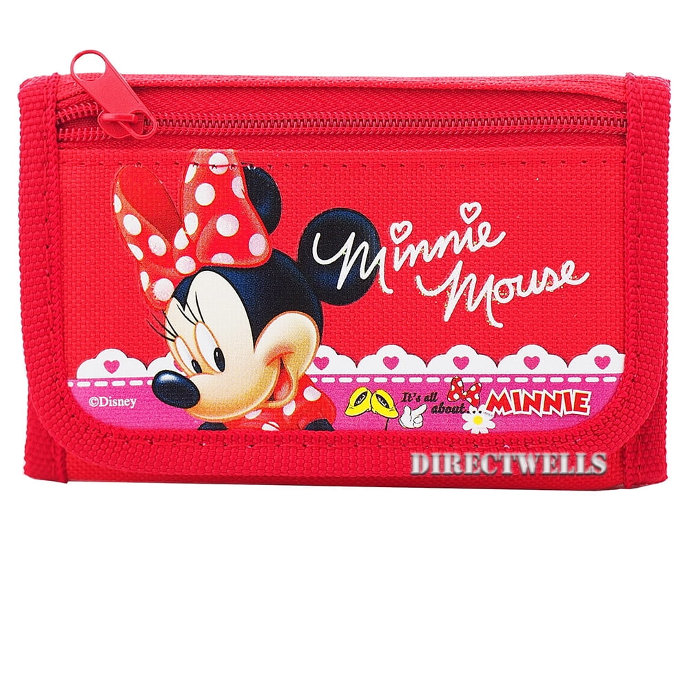 Minnie Mouse Dot Character Red Trifold Wallet - Walmart Business Supplies
