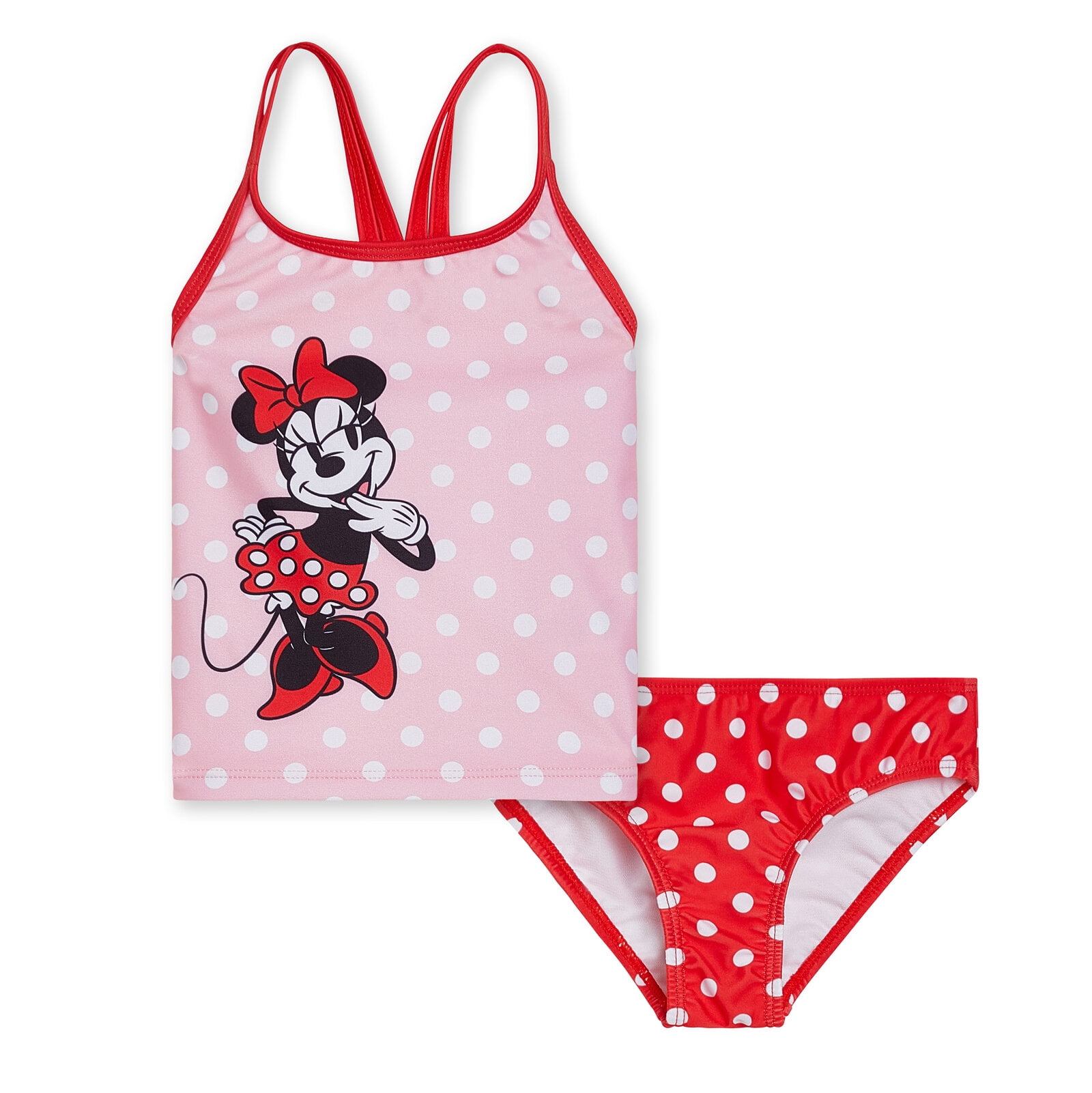 Disney Minnie Mouse UPF 50+ Racerback Tankini Top and Bikini Bottom ...