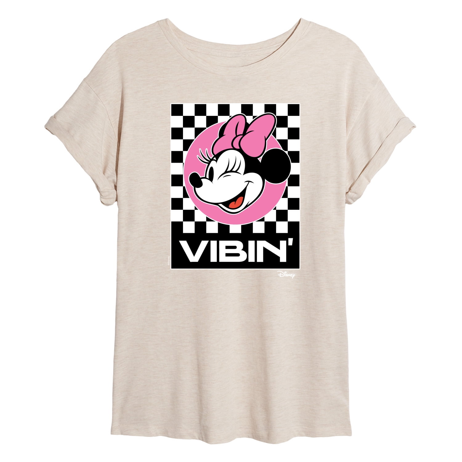 Disney - Minnie Mouse - Vibin' - Juniors Ideal Flowy Muscle T-Shirt ...