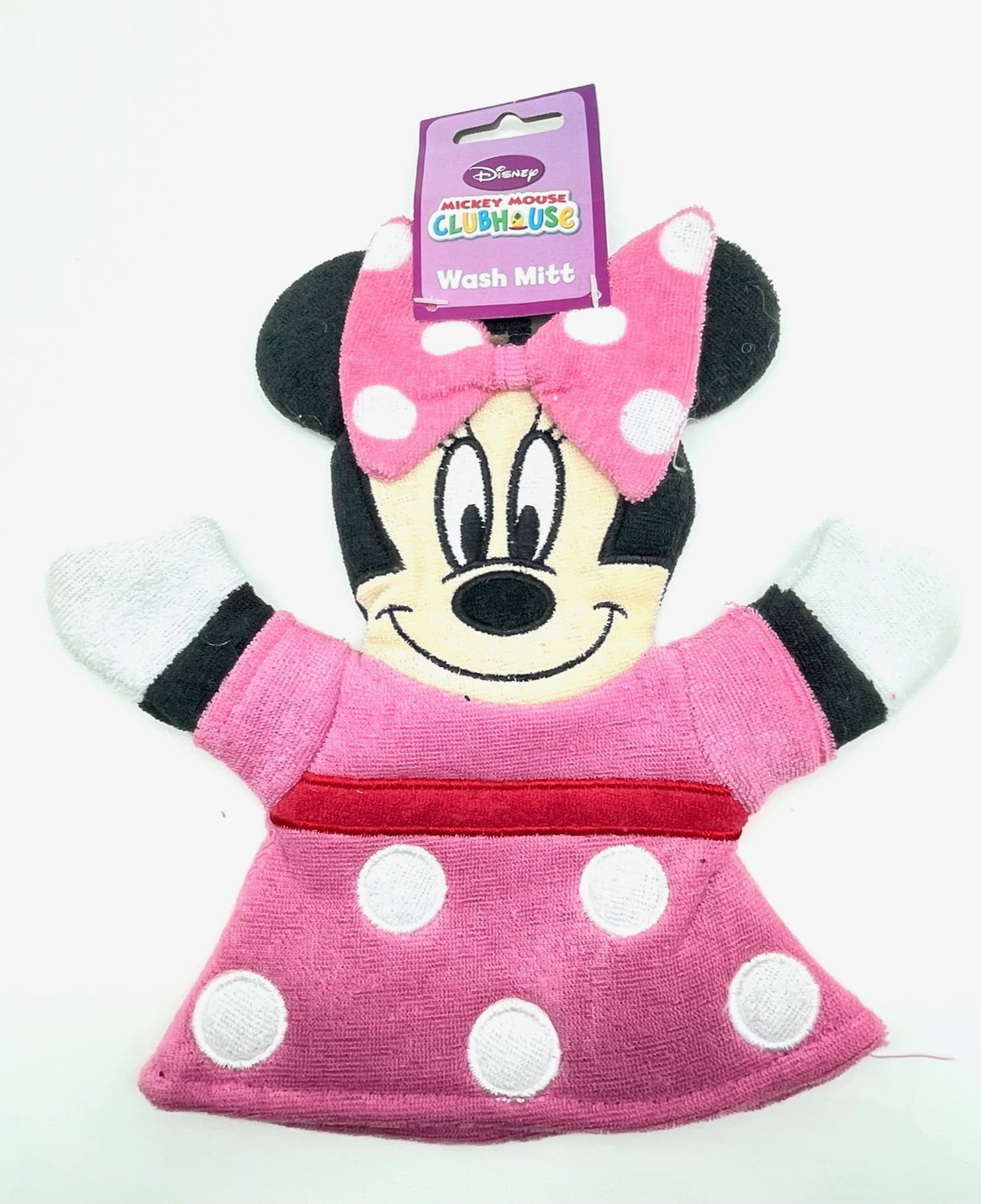 Disney Minnie Mouse Wash Mitt - Pink Minnie Kids Wash Glove - Walmart ...