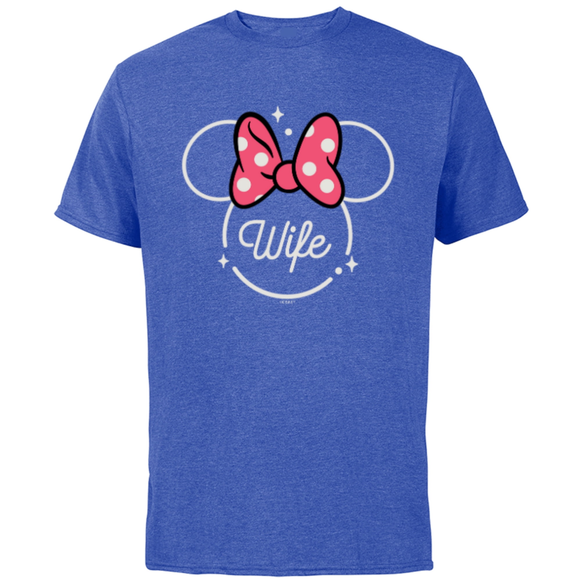 Disney Minnie Mouse Wife Head Icon Magic Family Trip- Short Sleeve ...