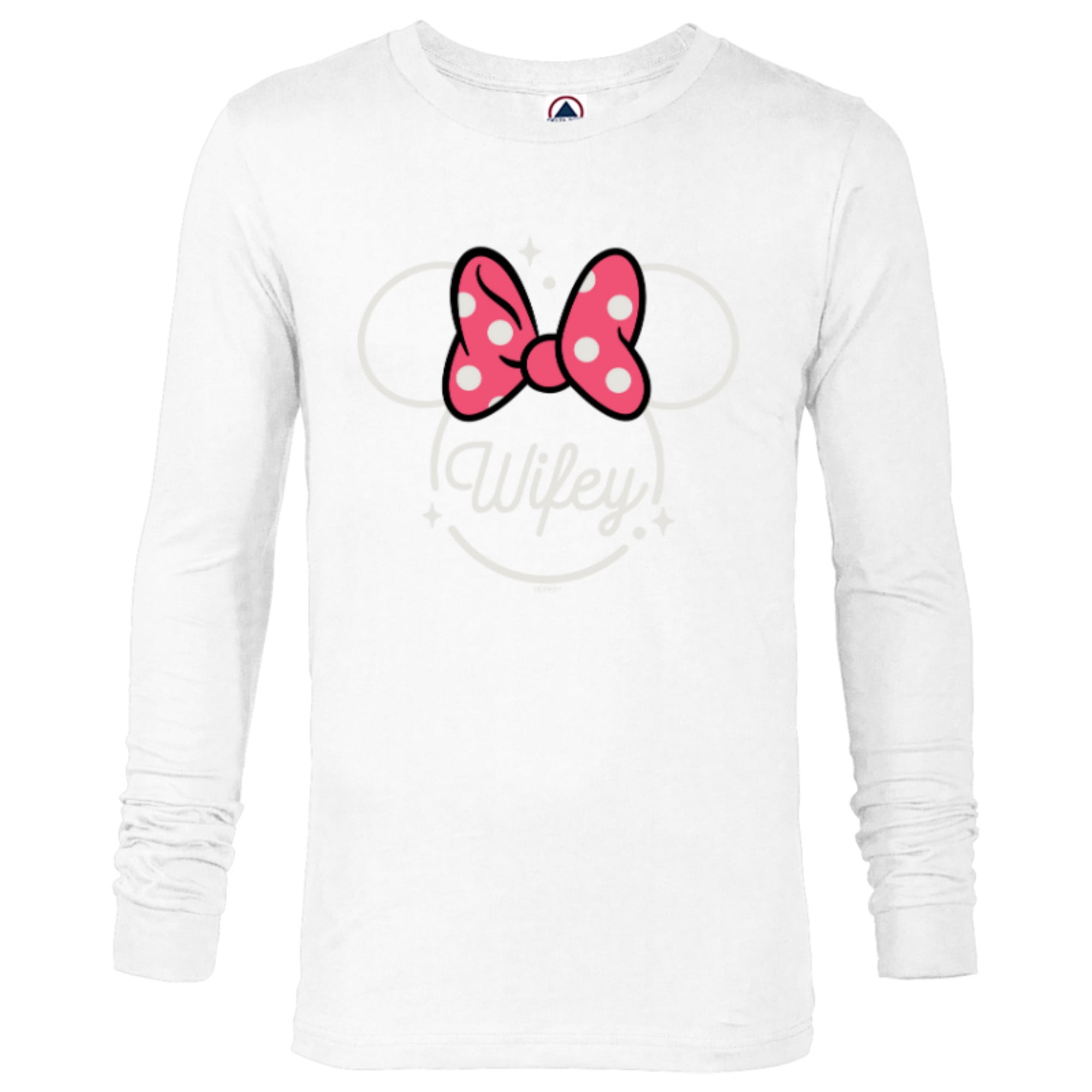 Disney Minnie Mouse Wifey Head Icon Magic Family Trip- Long Sleeve T ...
