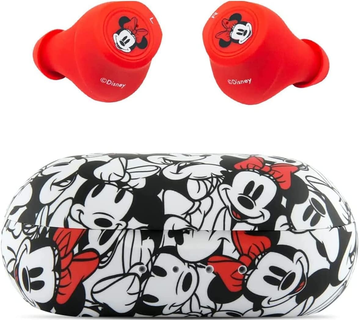 Disney Minnie Mouse Earphones: Wireless Bluetooth Earbuds with Charging ...