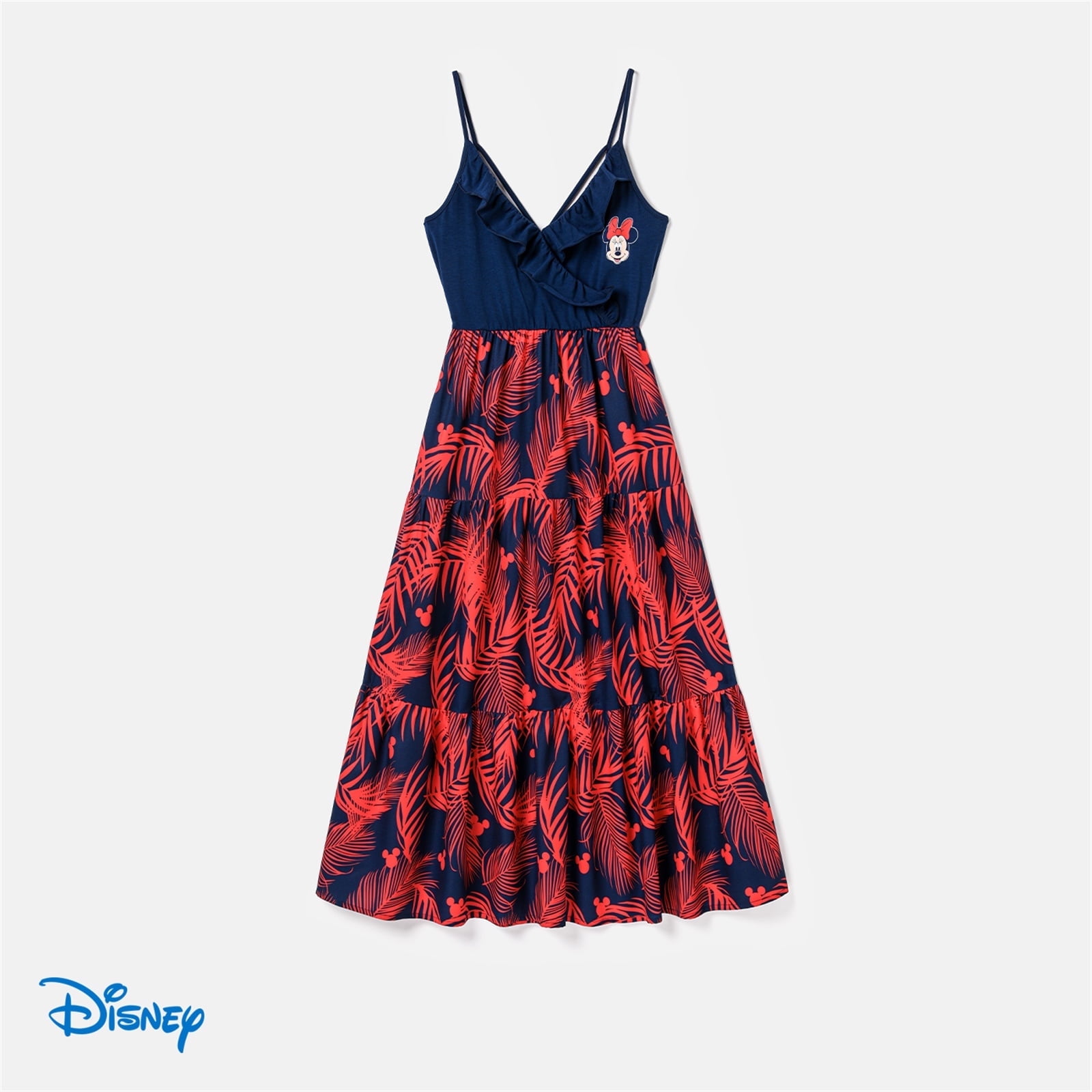 Disney Minnie Mouse Women Dresses Graphic Plant Print Cami Clothes ...