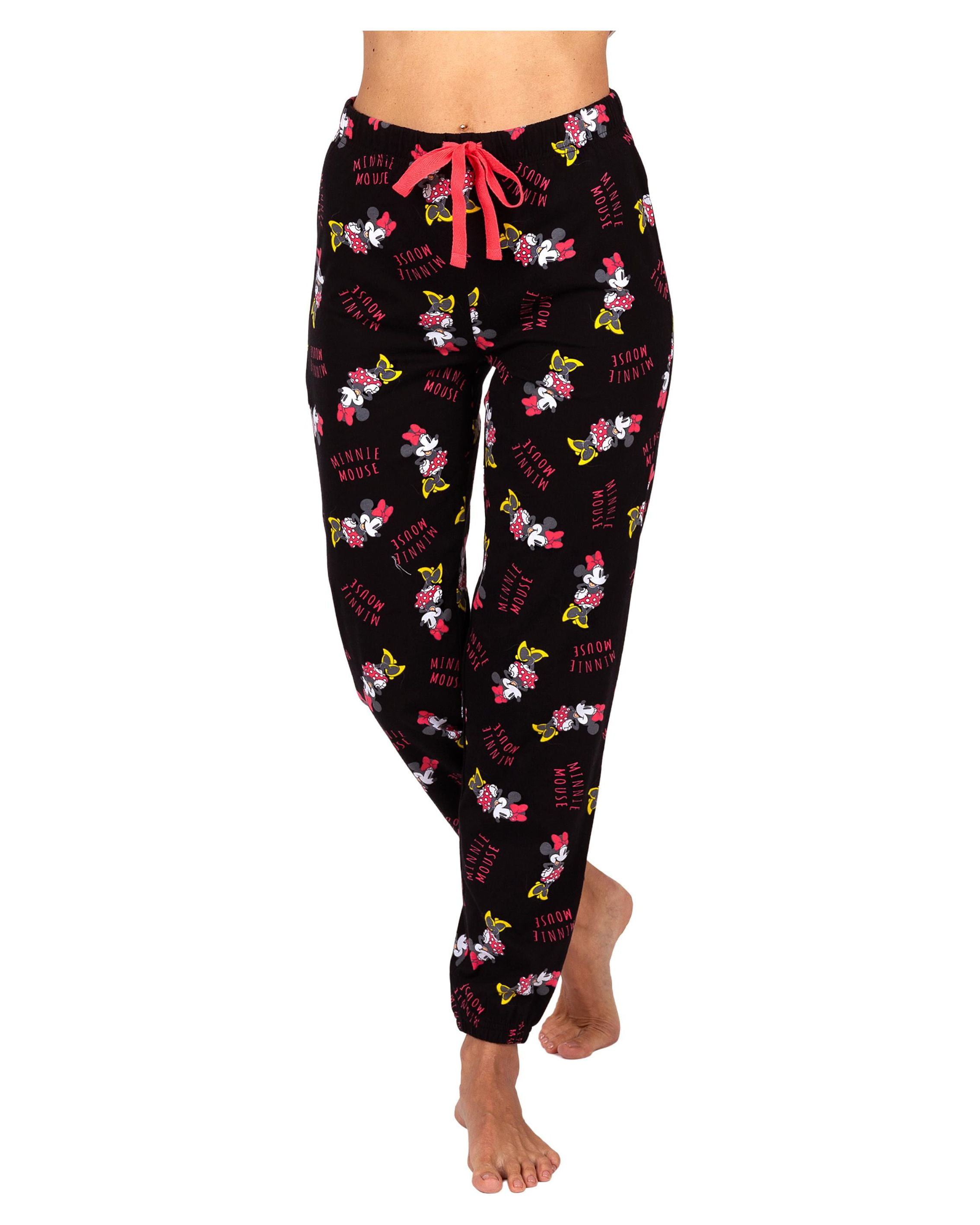 Disney Minnie Mouse Women's Sleep Stitch PJ Cotton Pajama Pants, Size ...