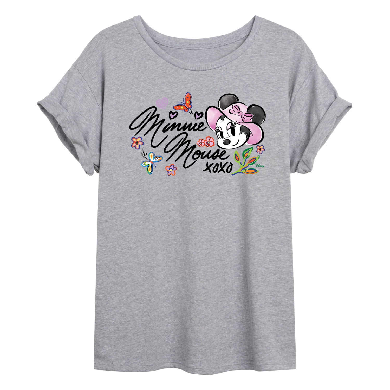 Disney - Minnie Mouse Xoxo - Women's Oversized T-Shirt - Walmart.com